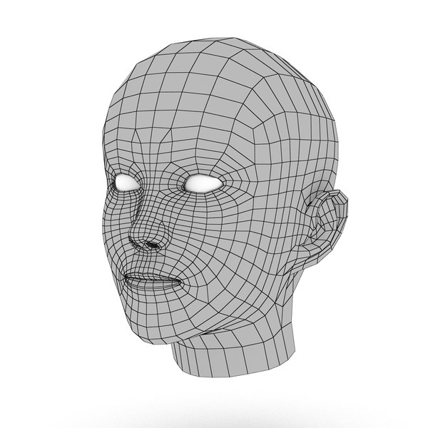 3d head mesh