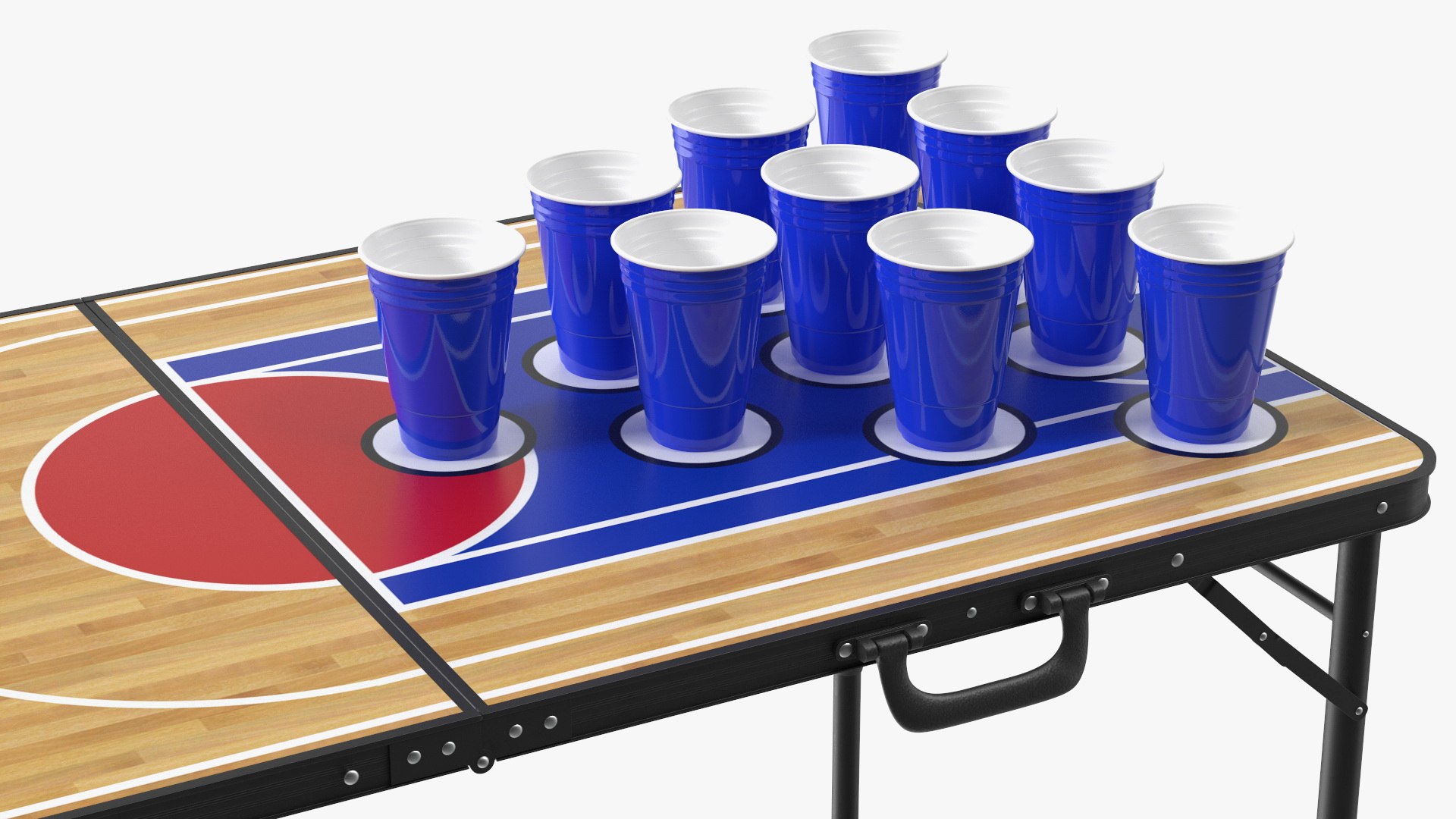 3D model Cup Pong Foldable Table - TurboSquid 1792867