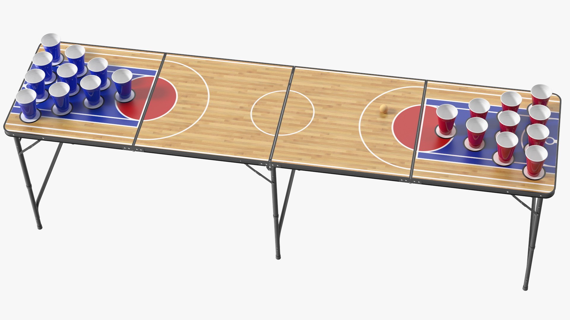 3D model Cup Pong Foldable Table - TurboSquid 1792867