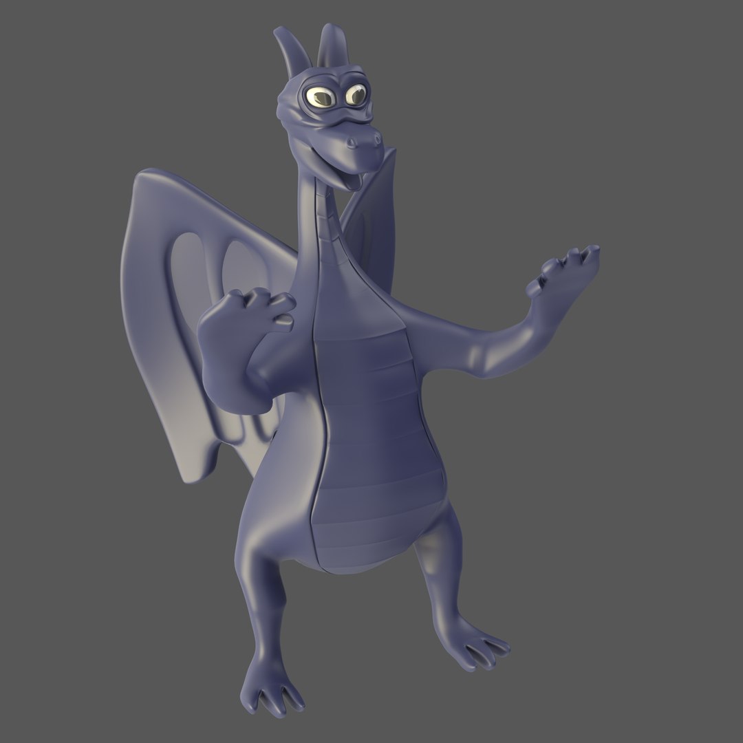 Cartoon Dragon V2 3D Model - TurboSquid 2376251