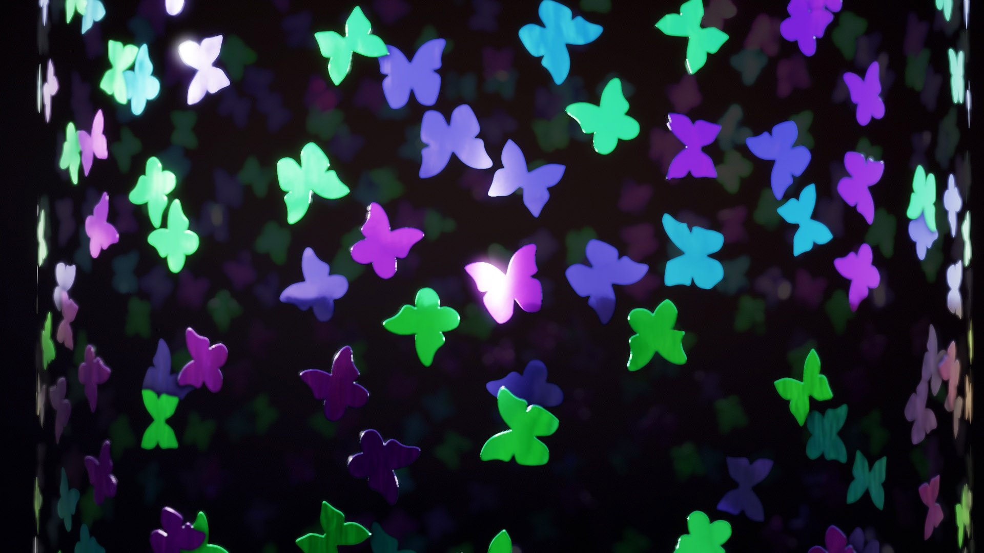 3D Butterfly Glitter Substance PBR Material And Textures Model ...