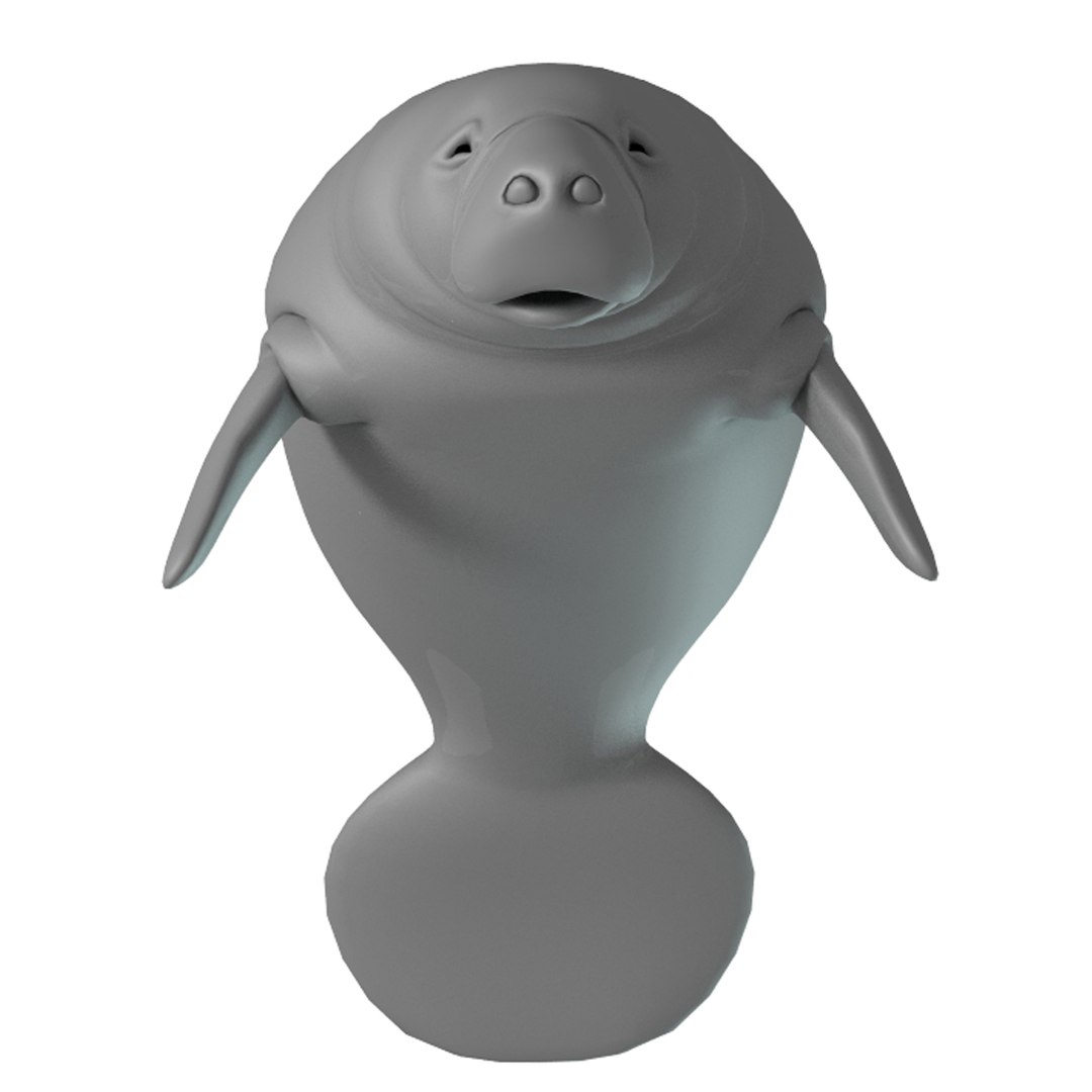 Manatee Stellar Sea 3d Dxf
