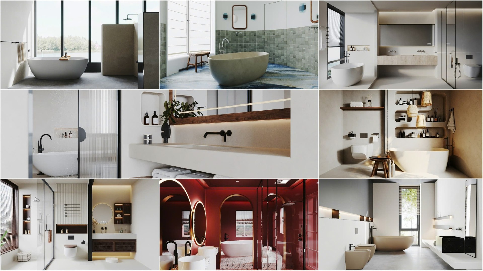 Bathroom Design Collection 01 For 3DsMax 3D - TurboSquid 2264600