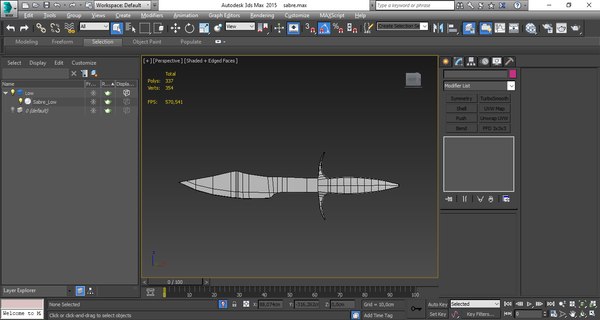 Sabre pbr unity unreal 3D model - TurboSquid 1221339
