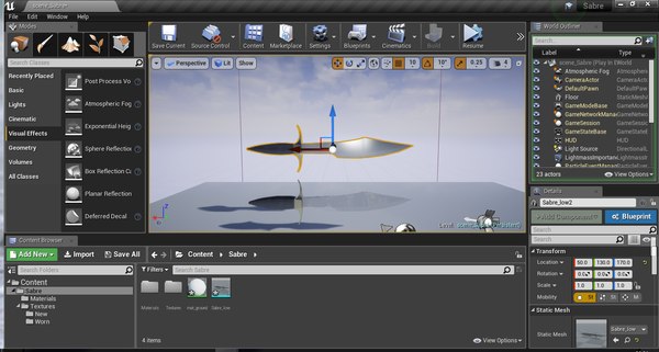 Sabre pbr unity unreal 3D model - TurboSquid 1221339