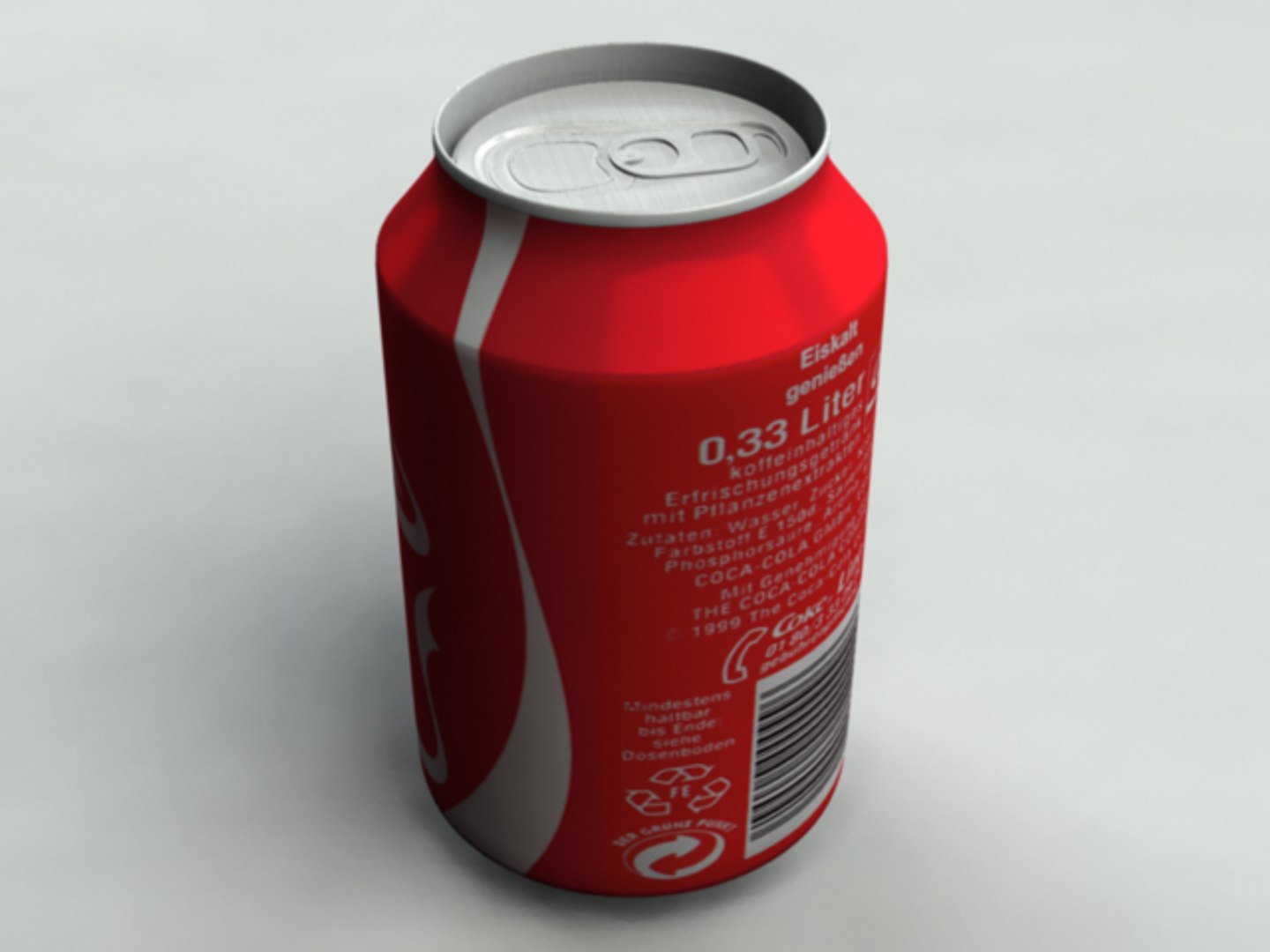 3d photorealistic soda model