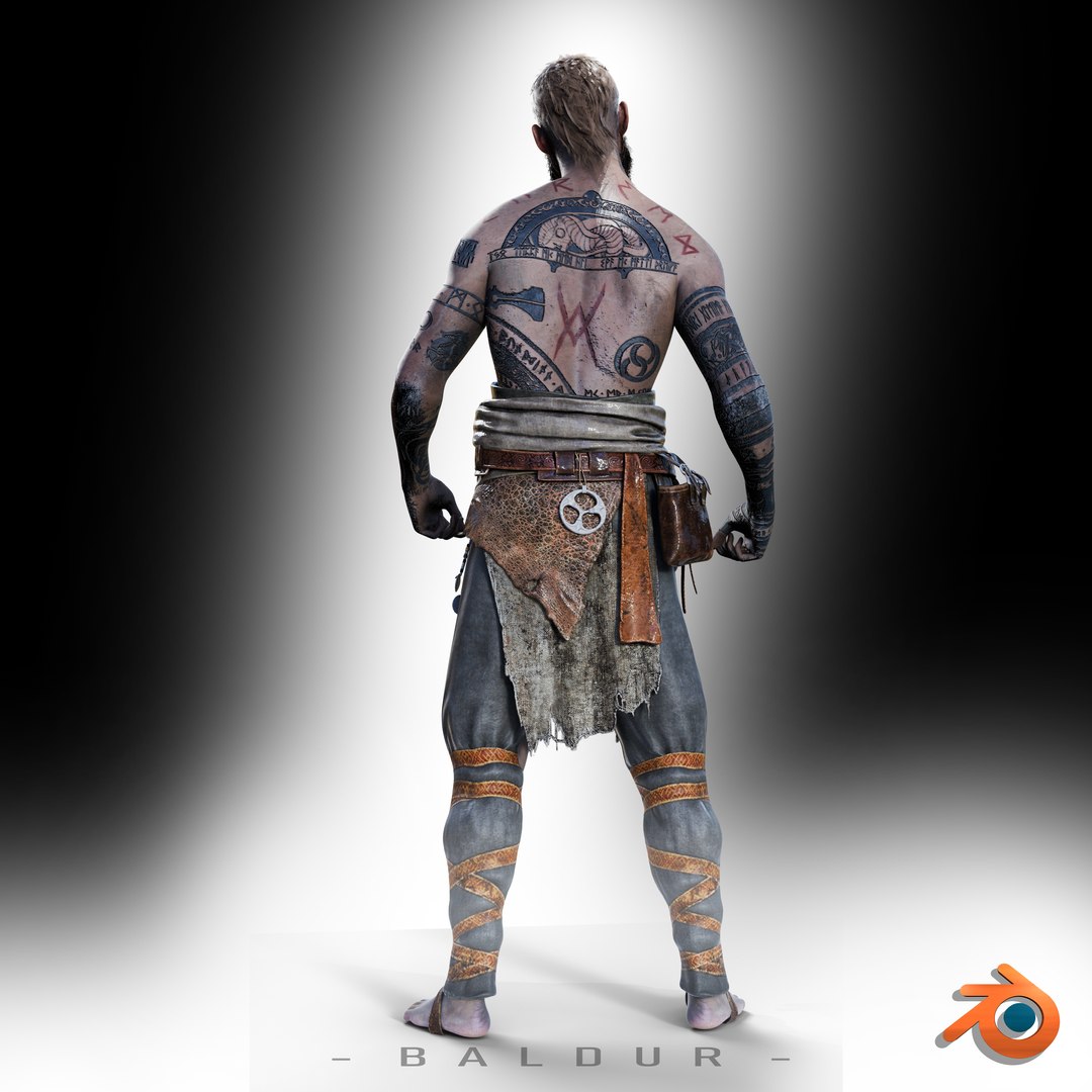 Baldur God Of War 3D Model - TurboSquid 2290459