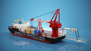 3D Pipe-laying Ship Models - Browse & Download Formats - TurboSquid