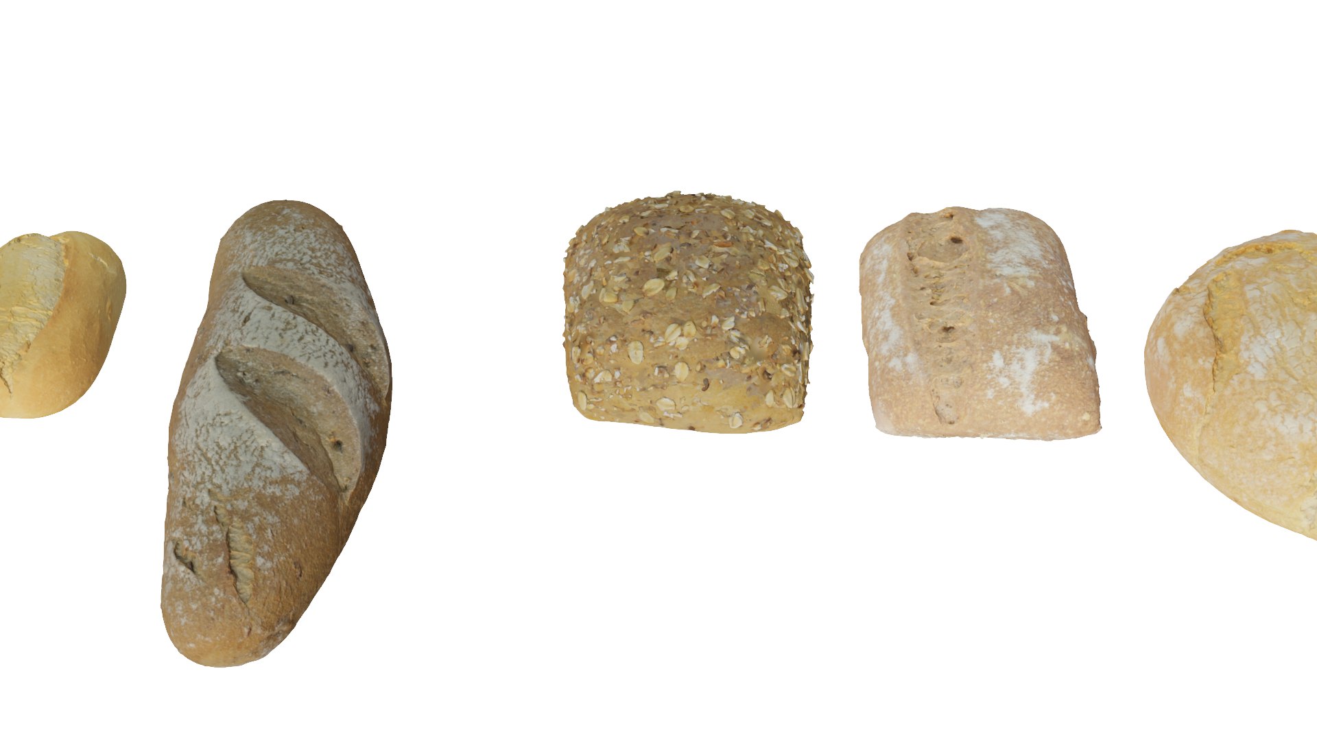 Bread And Rolls 3D Model - TurboSquid 2121041