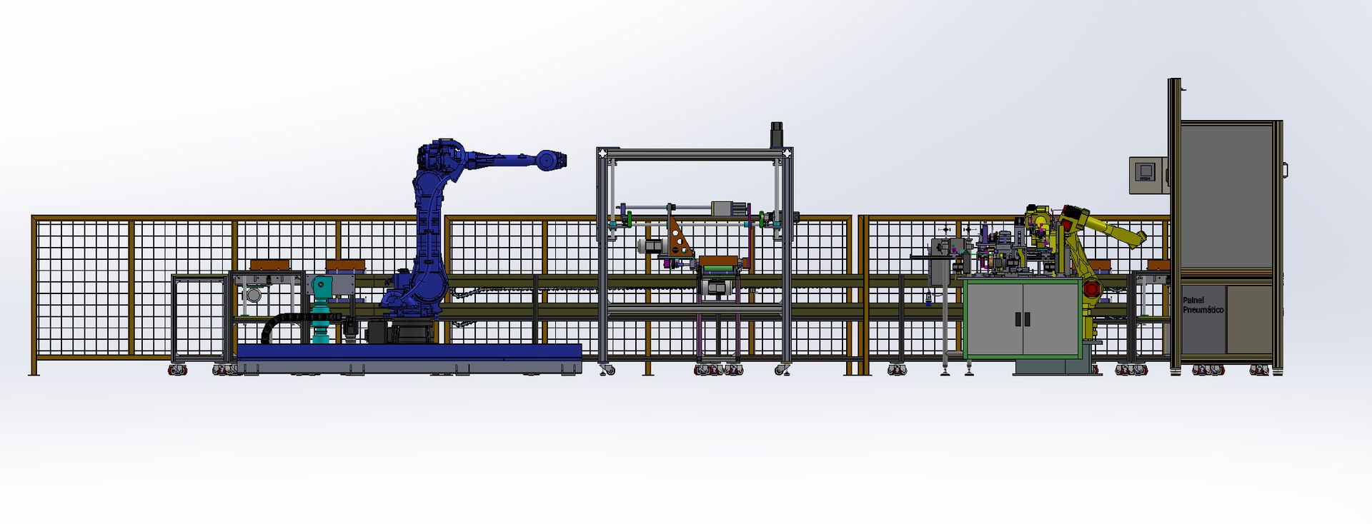 3D Automatic Production Line For Battery Pack Electrode Welding ...