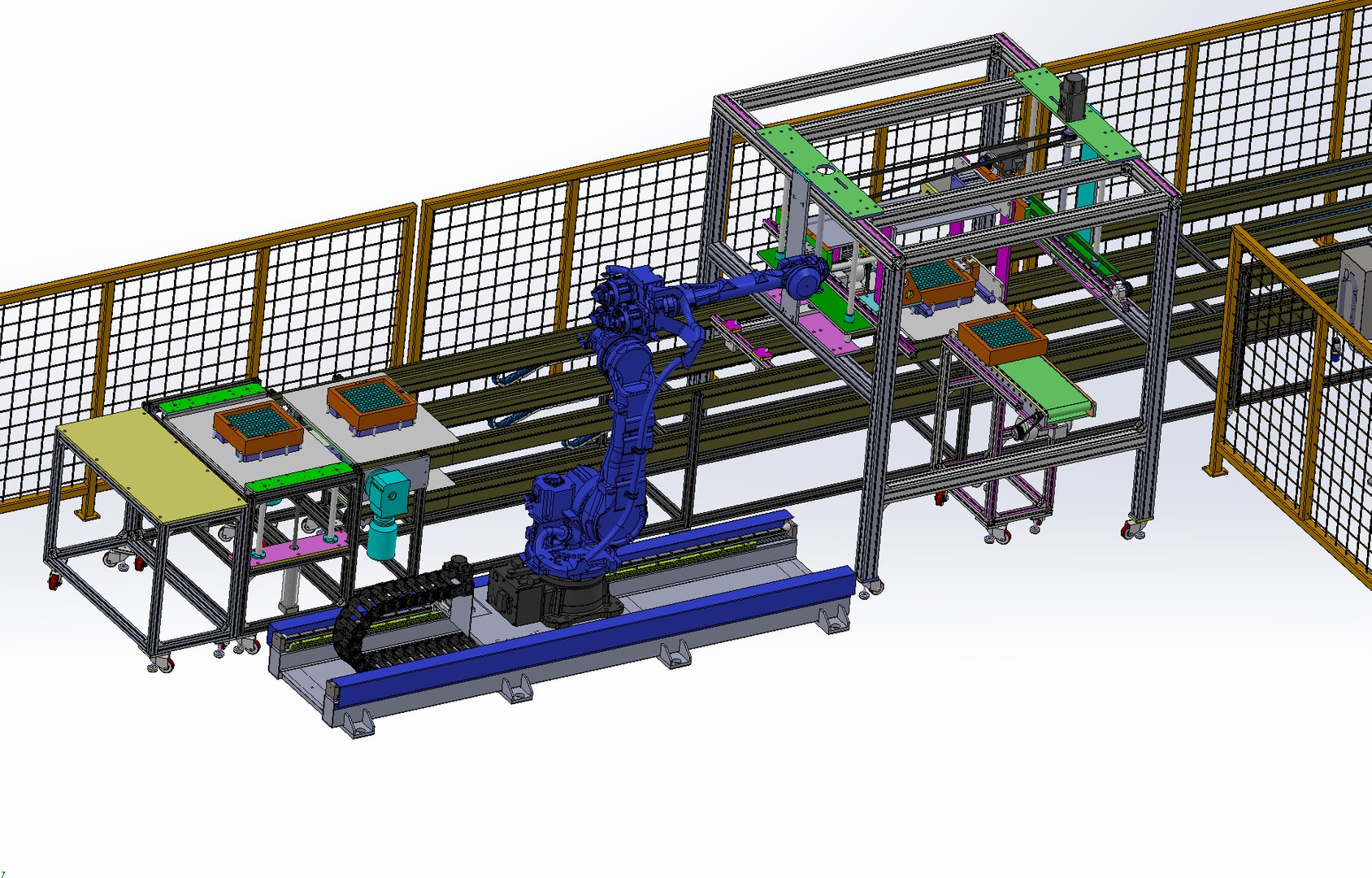 3D Automatic Production Line For Battery Pack Electrode Welding ...