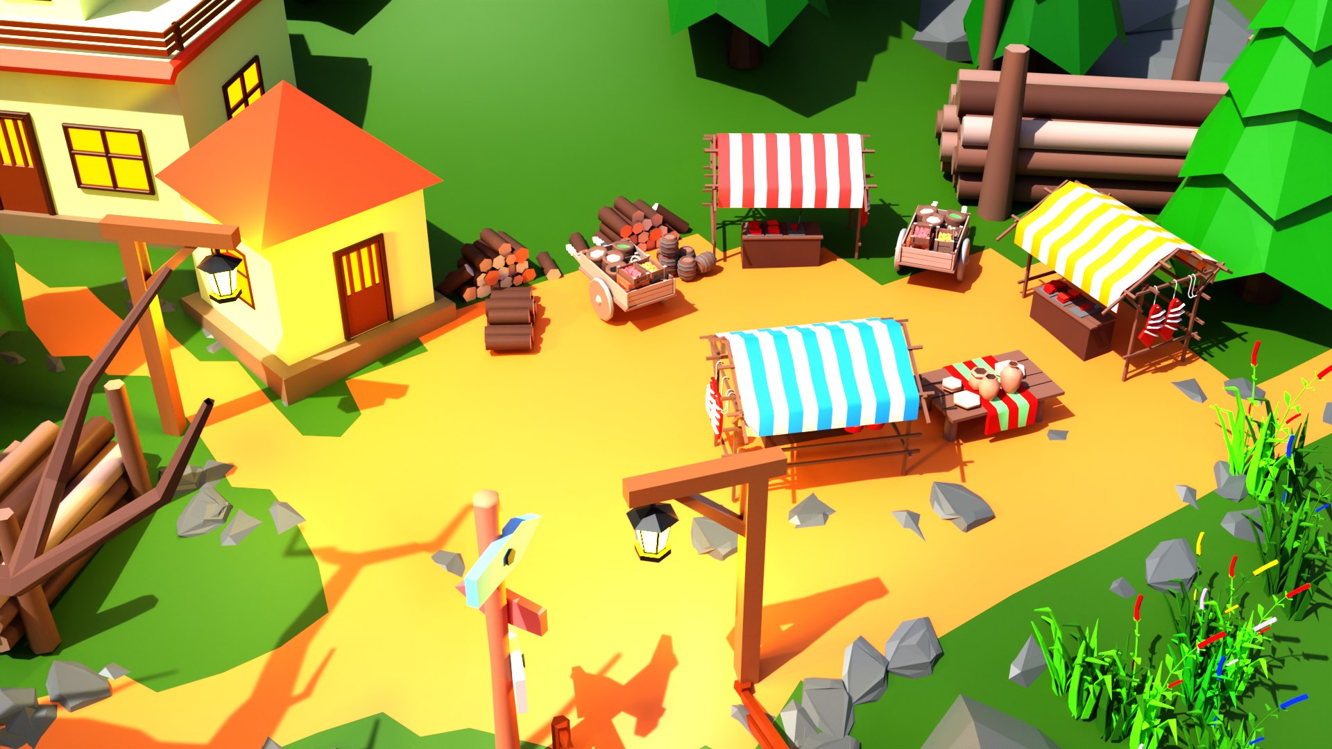 Lowpoly Environment Model - TurboSquid 2111685