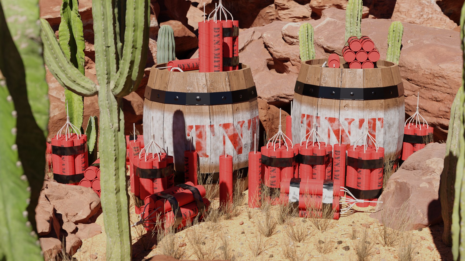 Tnt Barrel 3D Model - TurboSquid 1683284