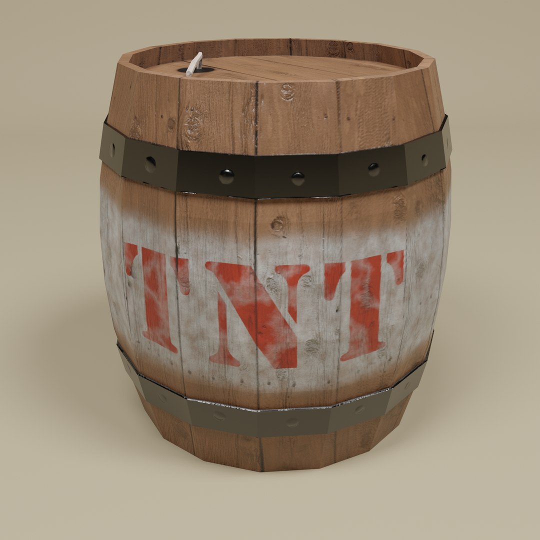 Tnt Barrel 3D Model - TurboSquid 1683284