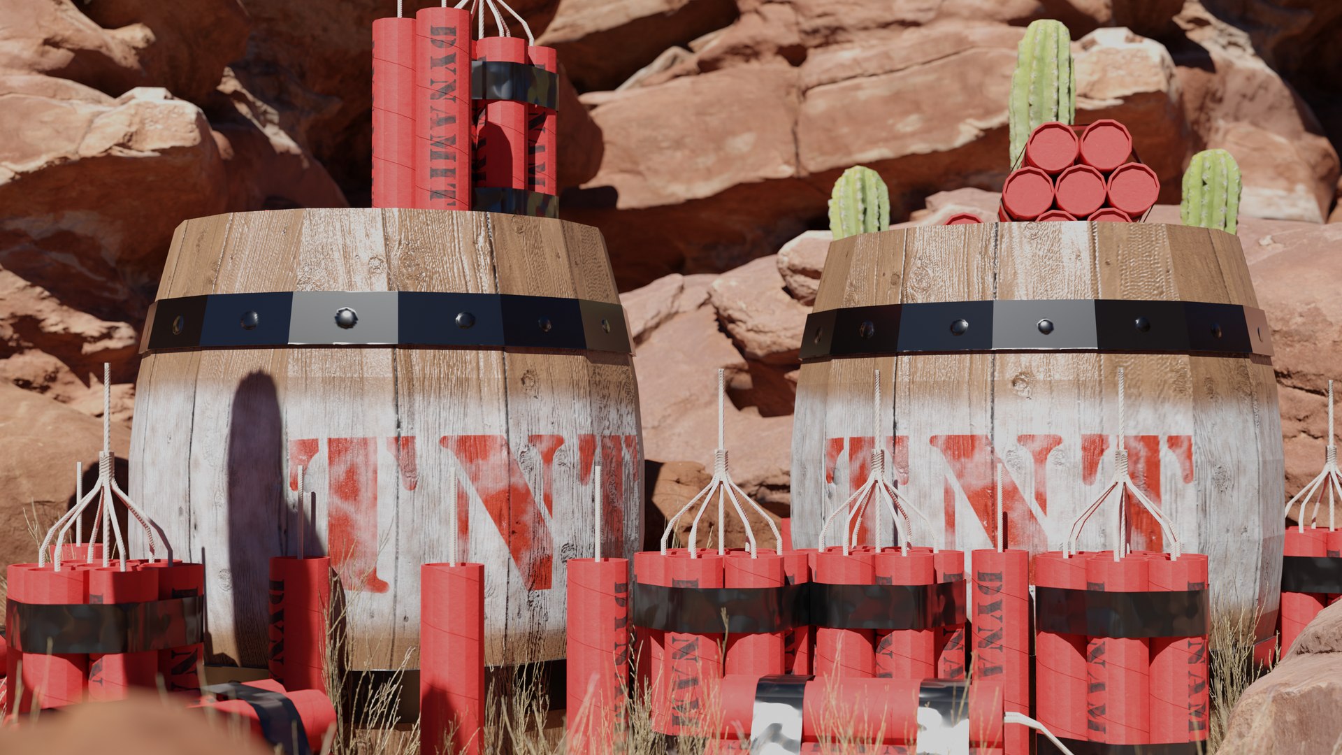 Tnt Barrel 3D Model - TurboSquid 1683284