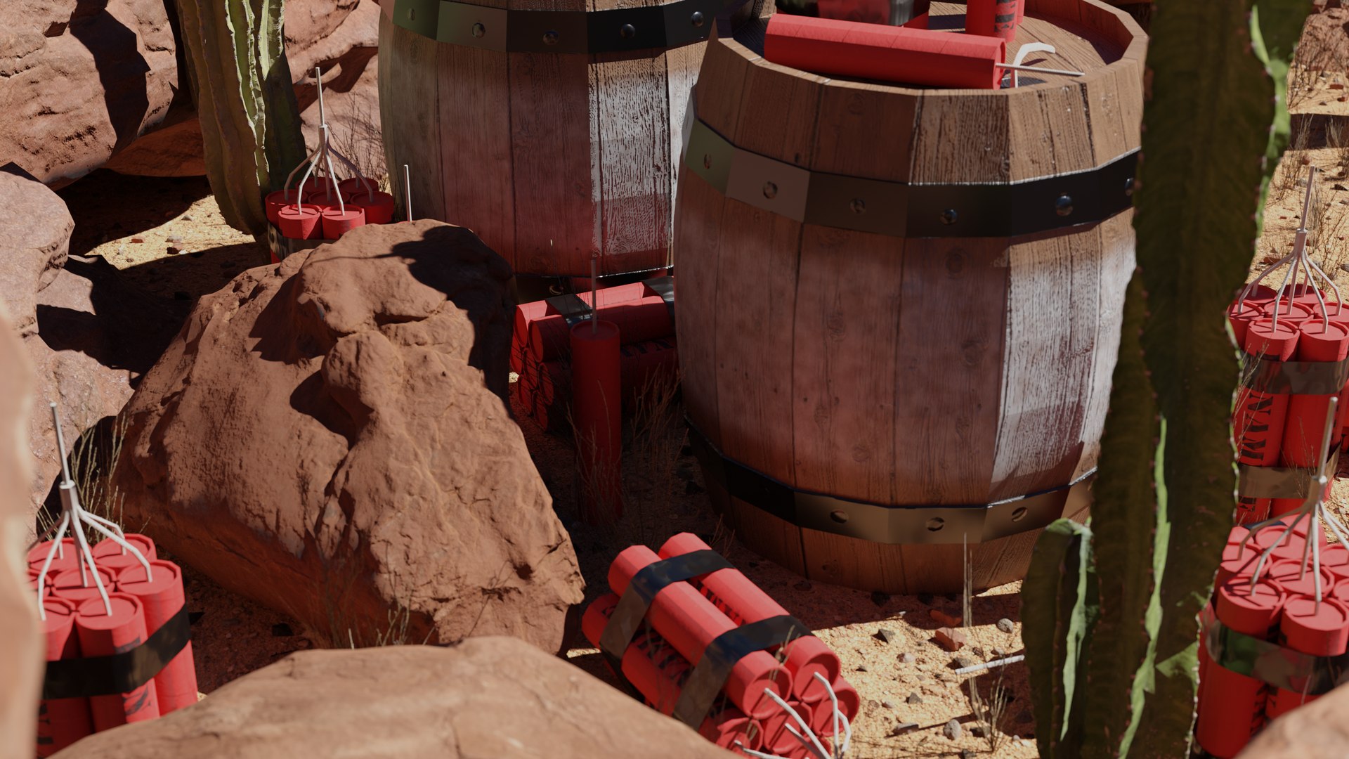 Tnt Barrel 3D Model - TurboSquid 1683284