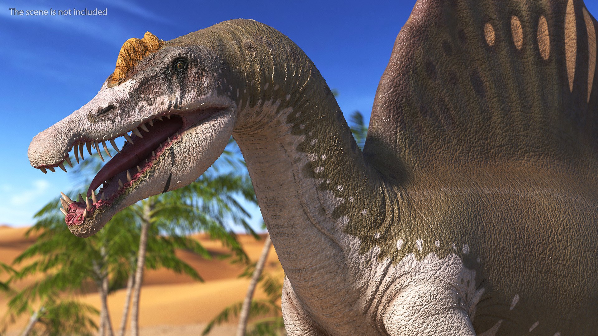 Spinosaurus Aegyptiacus Yellow Basic Pose 3D - TurboSquid 2267796