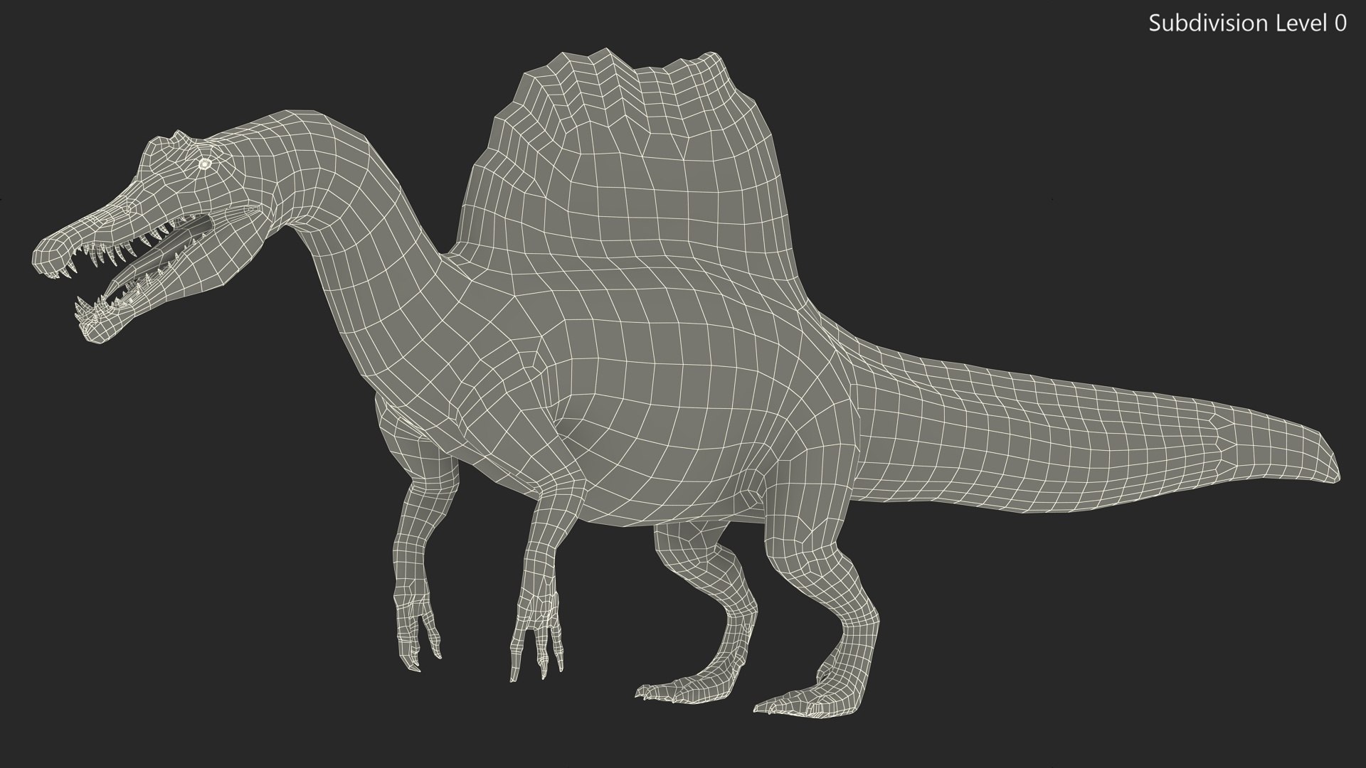 Spinosaurus Aegyptiacus Yellow Basic Pose 3D - TurboSquid 2267796