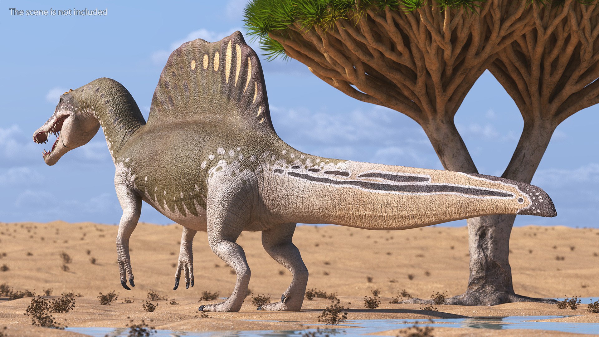 Spinosaurus Aegyptiacus Yellow Basic Pose 3D - TurboSquid 2267796