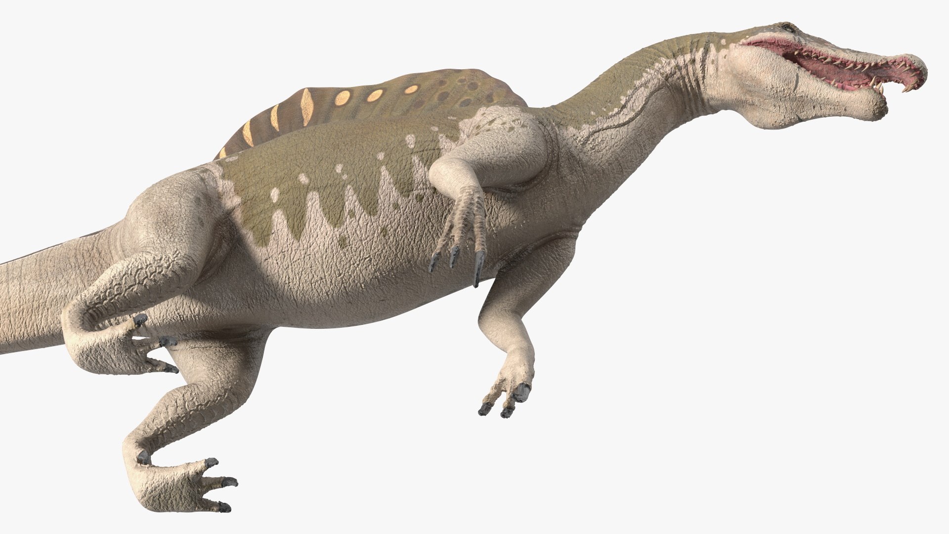 Spinosaurus Aegyptiacus Yellow Basic Pose 3D - TurboSquid 2267796