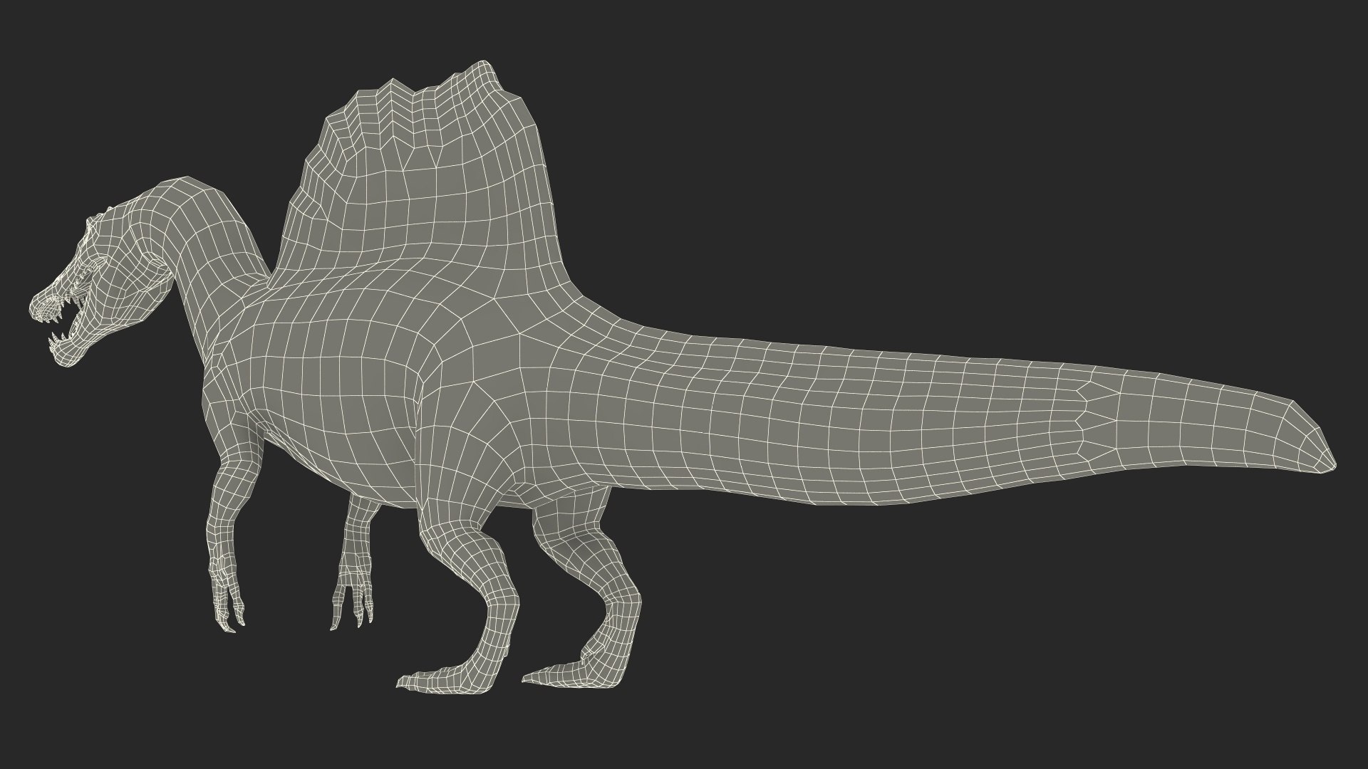 Spinosaurus Aegyptiacus Yellow Basic Pose 3D - TurboSquid 2267796