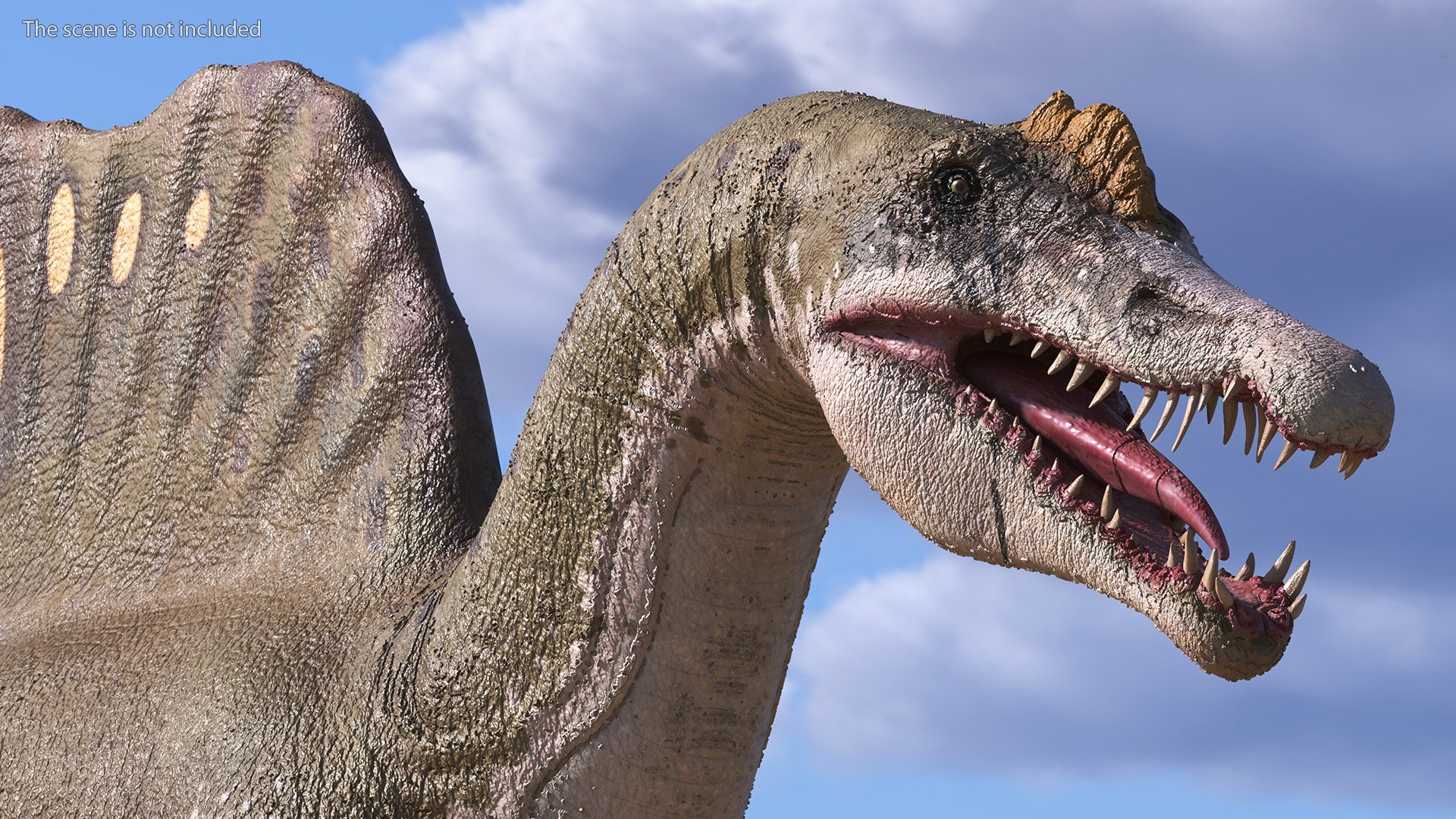 Spinosaurus Aegyptiacus Yellow Basic Pose 3D - TurboSquid 2267796