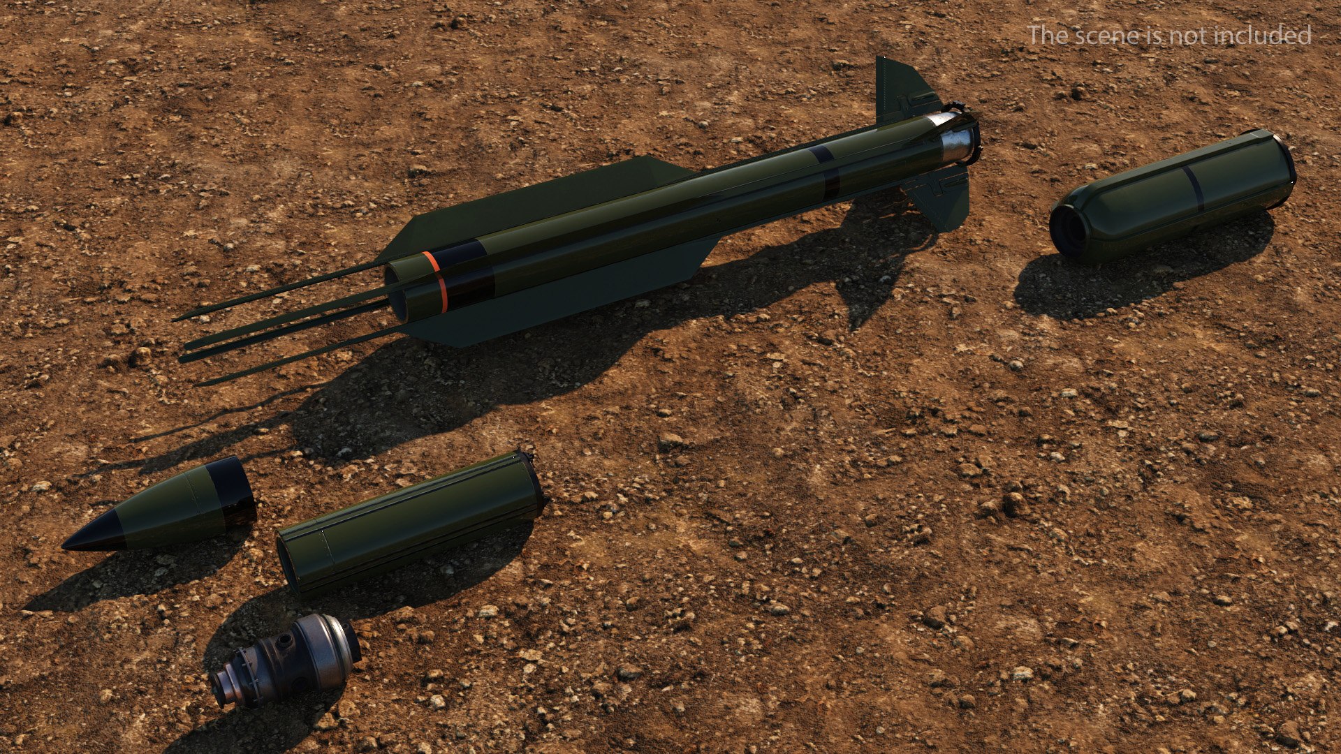 3D Sam Rocket Components - TurboSquid 1624491