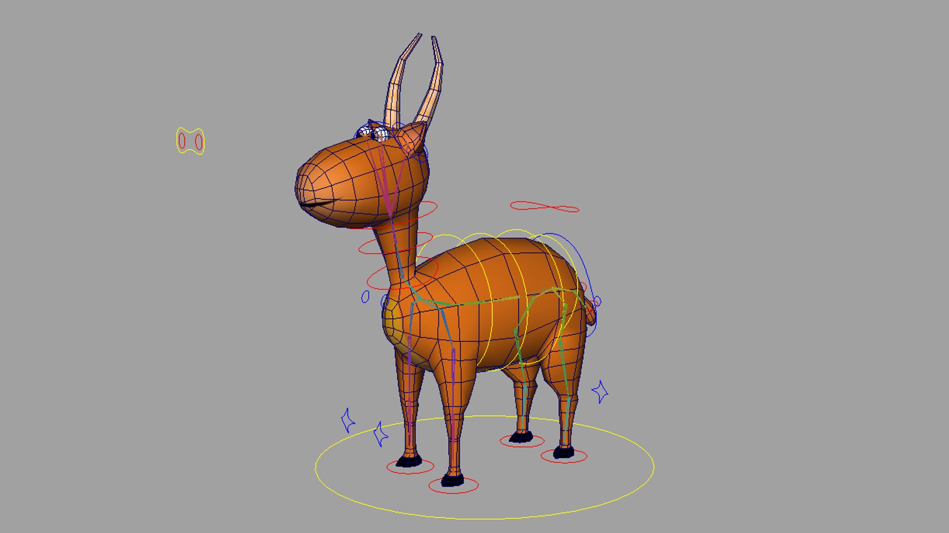 3d Model Stag Rigged