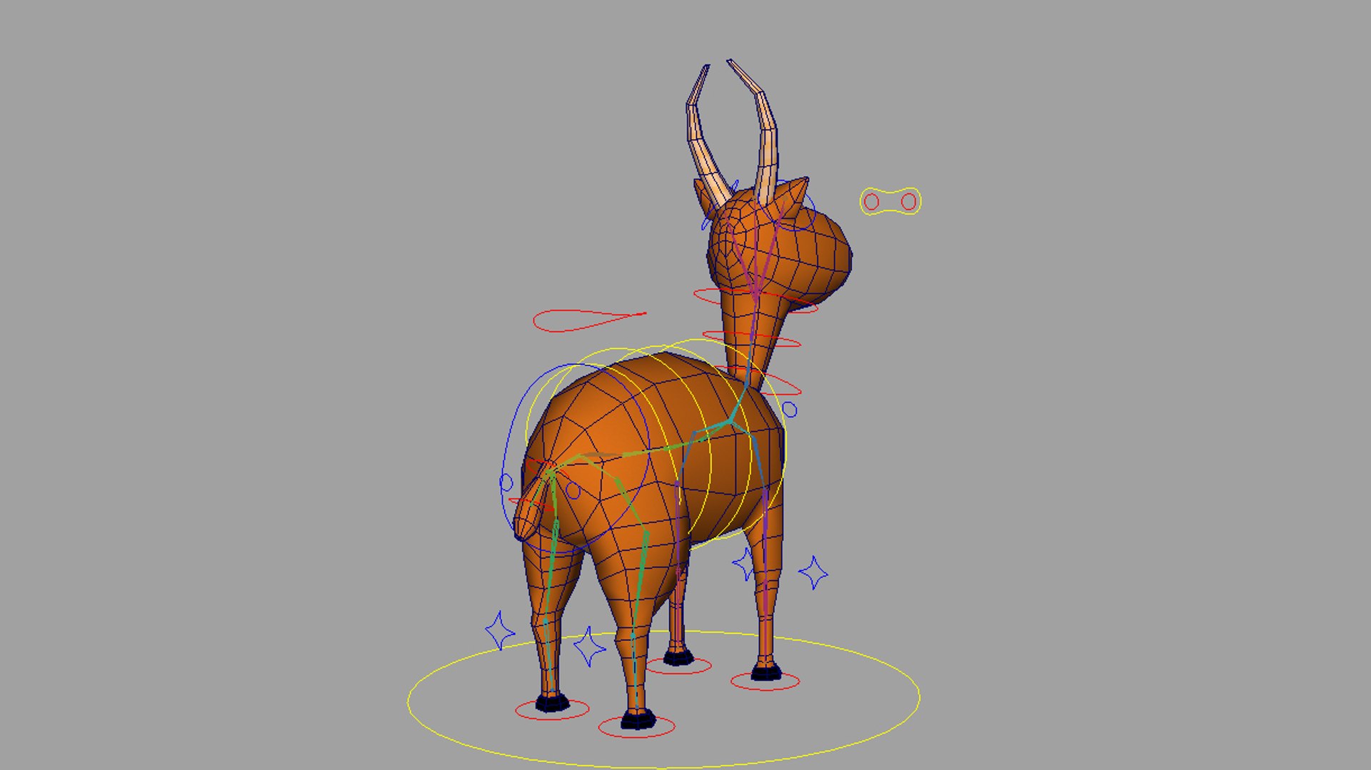 3d Model Stag Rigged