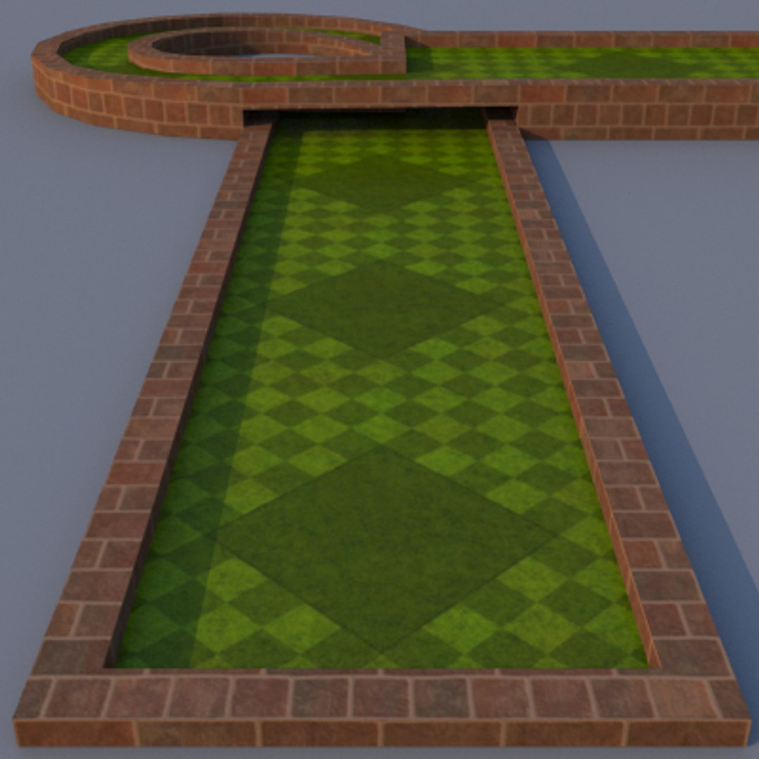 3d Model Mini Golf Hole