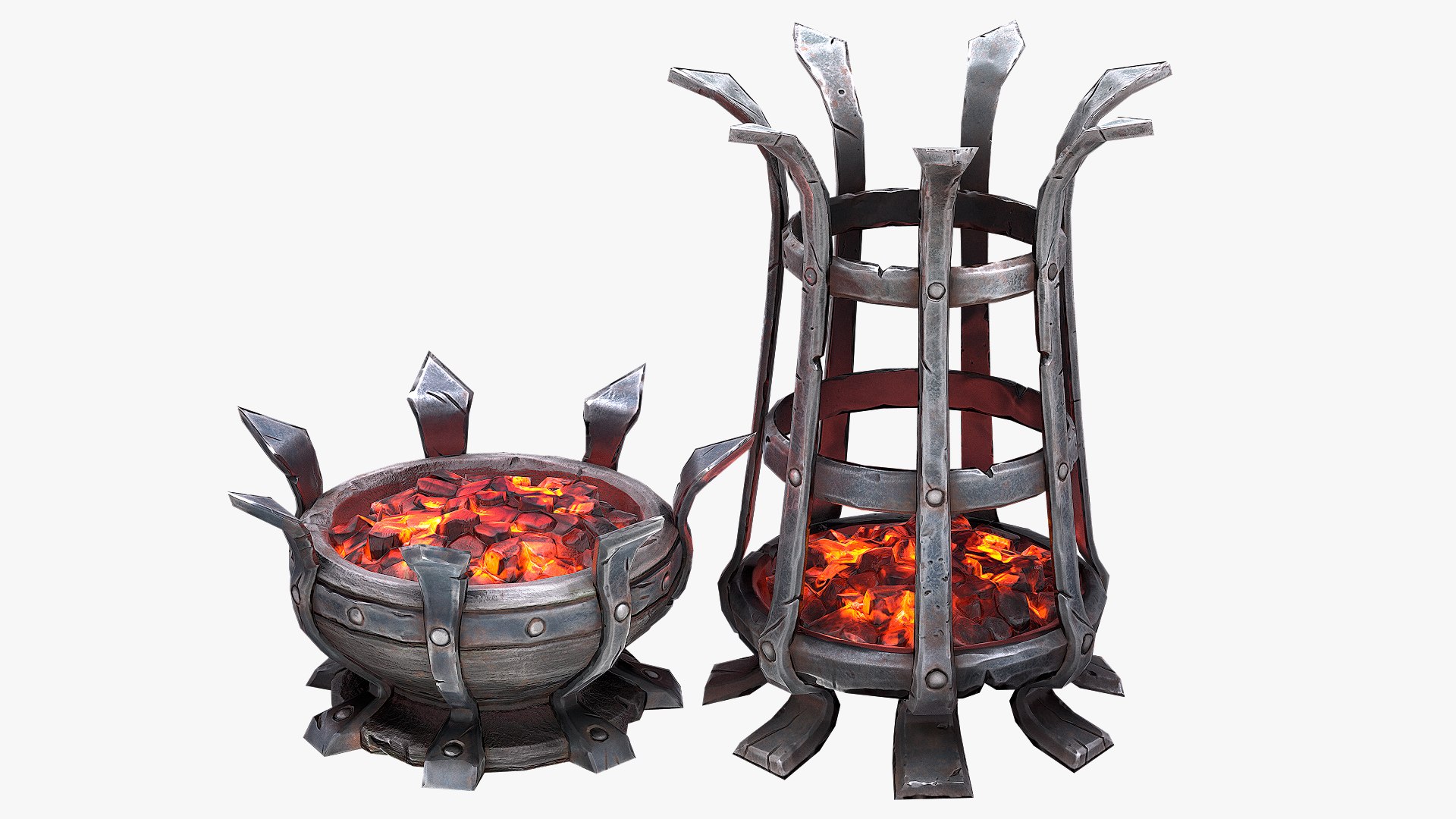 Brazier lighting pack 3D model - TurboSquid 1756774