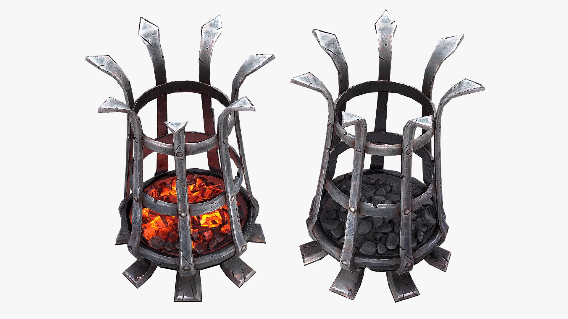 Brazier lighting pack 3D model - TurboSquid 1756774
