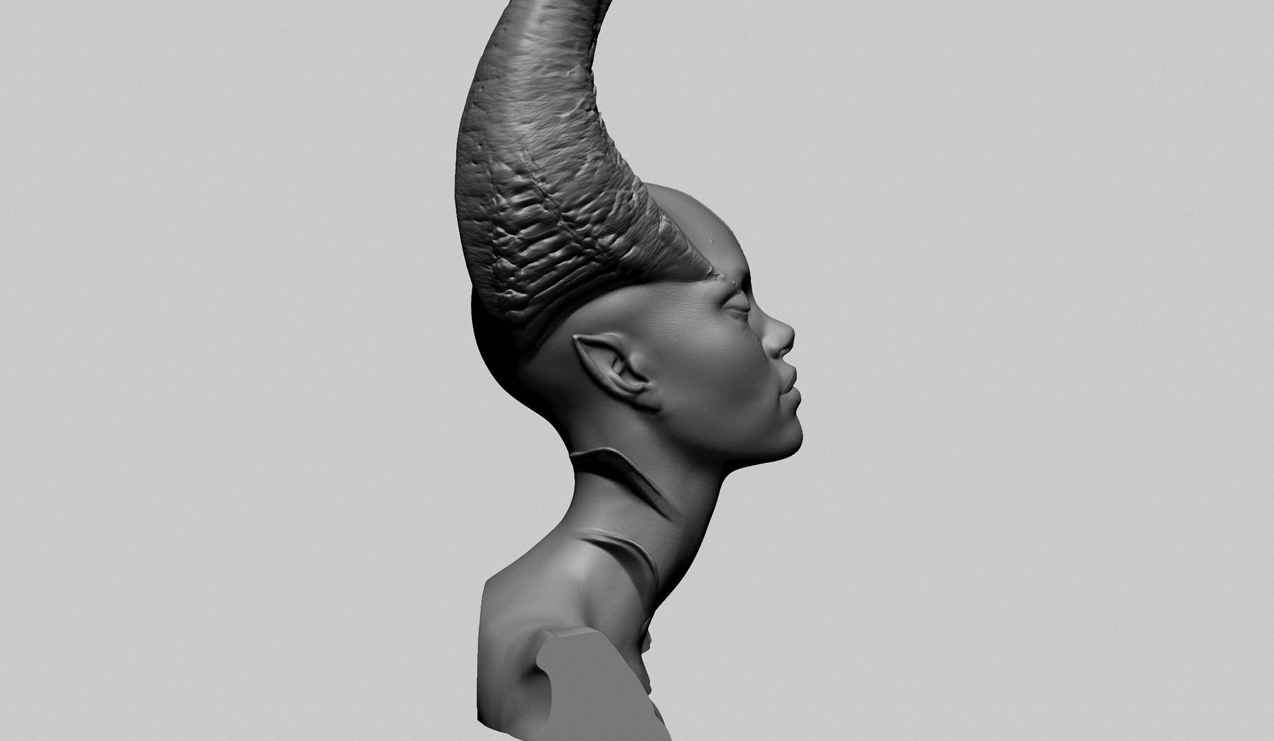 Fantasy Female Bust A 3D Model - TurboSquid 2198920