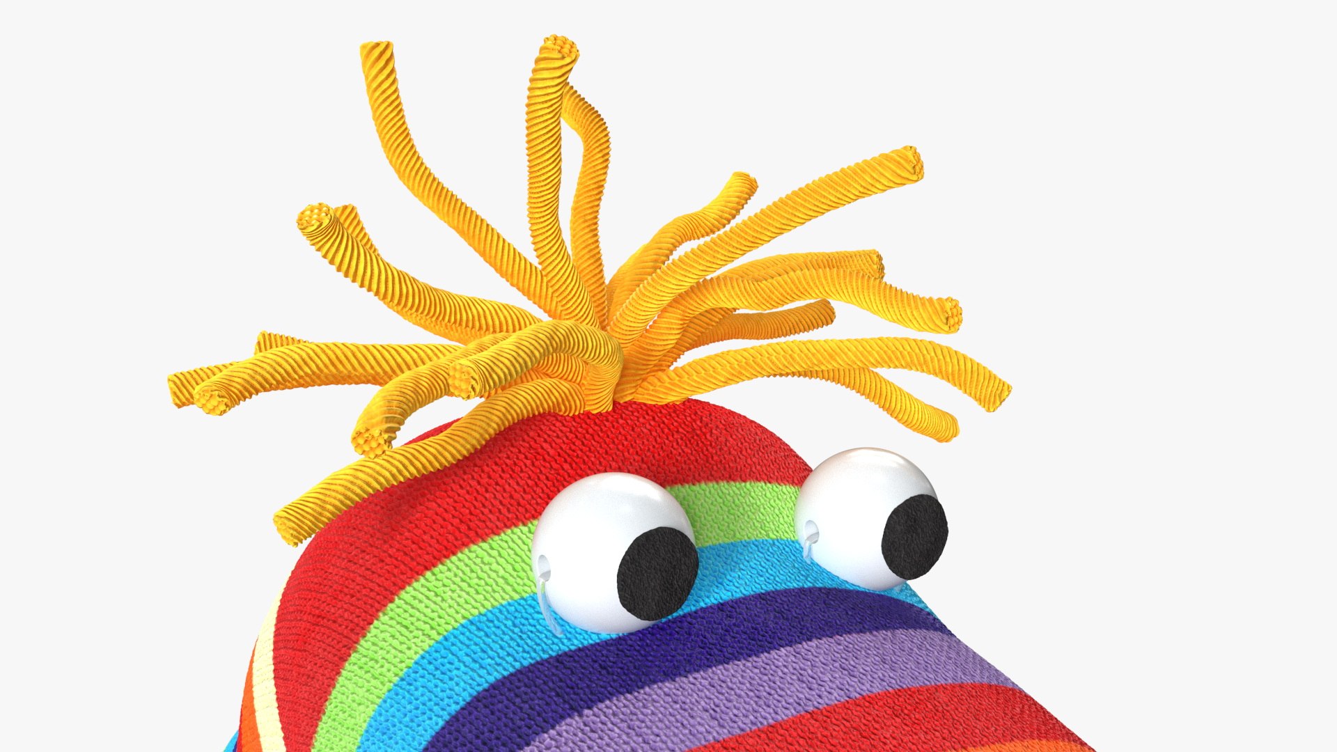 Striped Sock Puppet Boy Rigged Model - TurboSquid 2270727