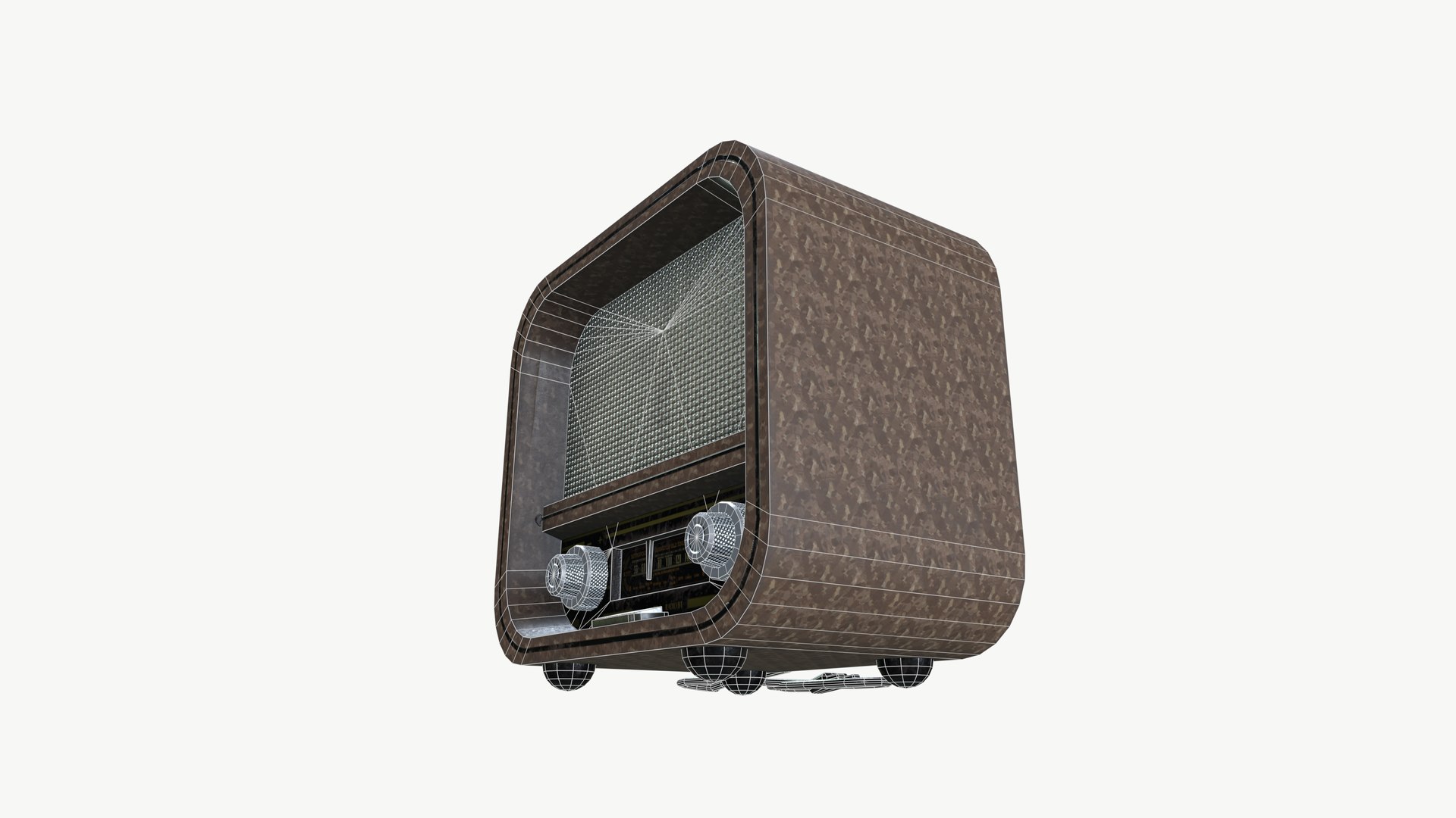 3D Model Retro Radio - TurboSquid 2370565