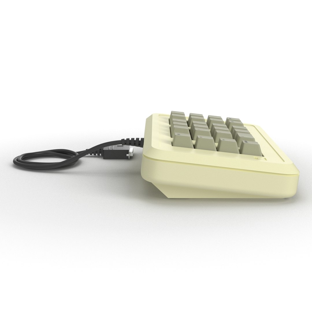 3d model apple iie numeric keypad
