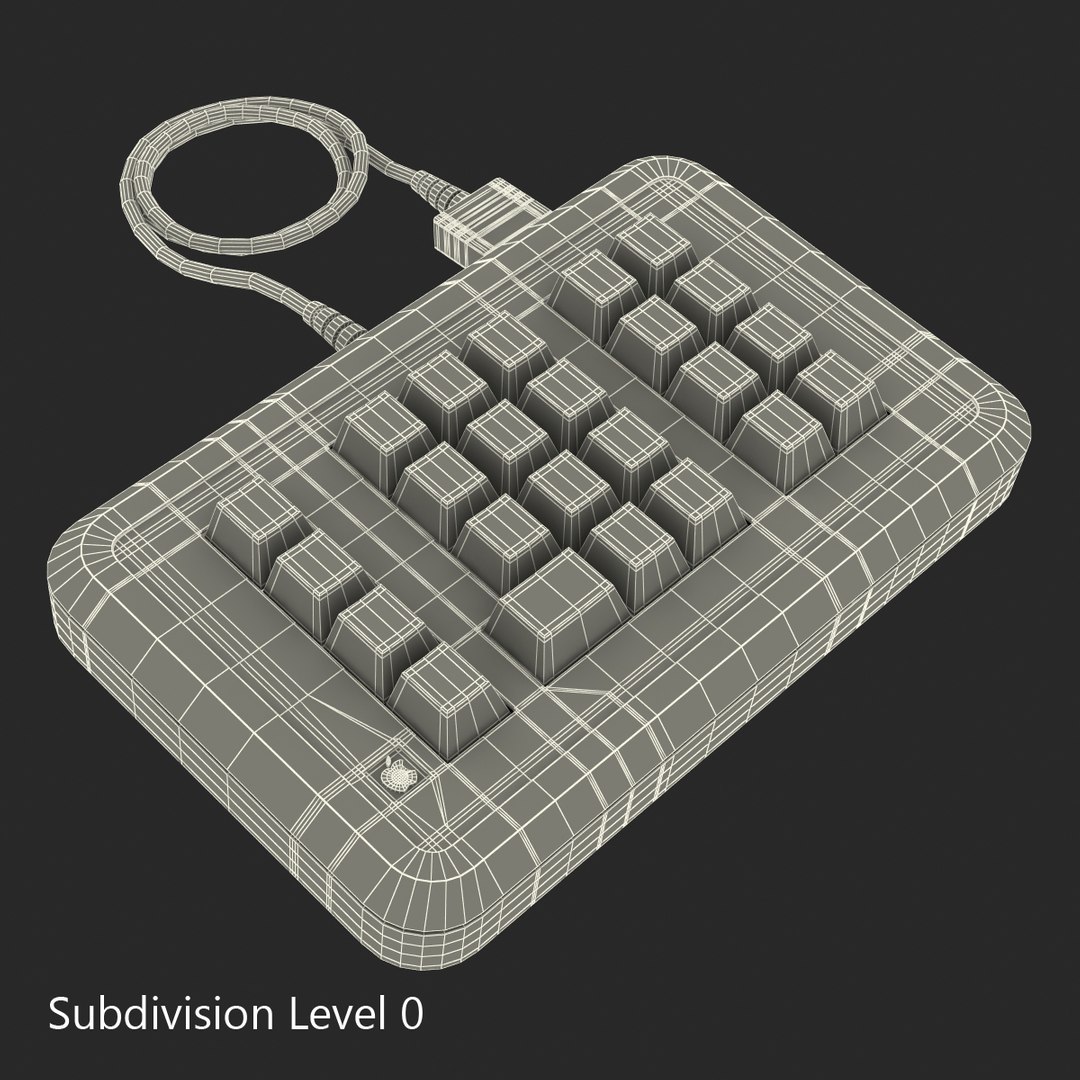 3d model apple iie numeric keypad