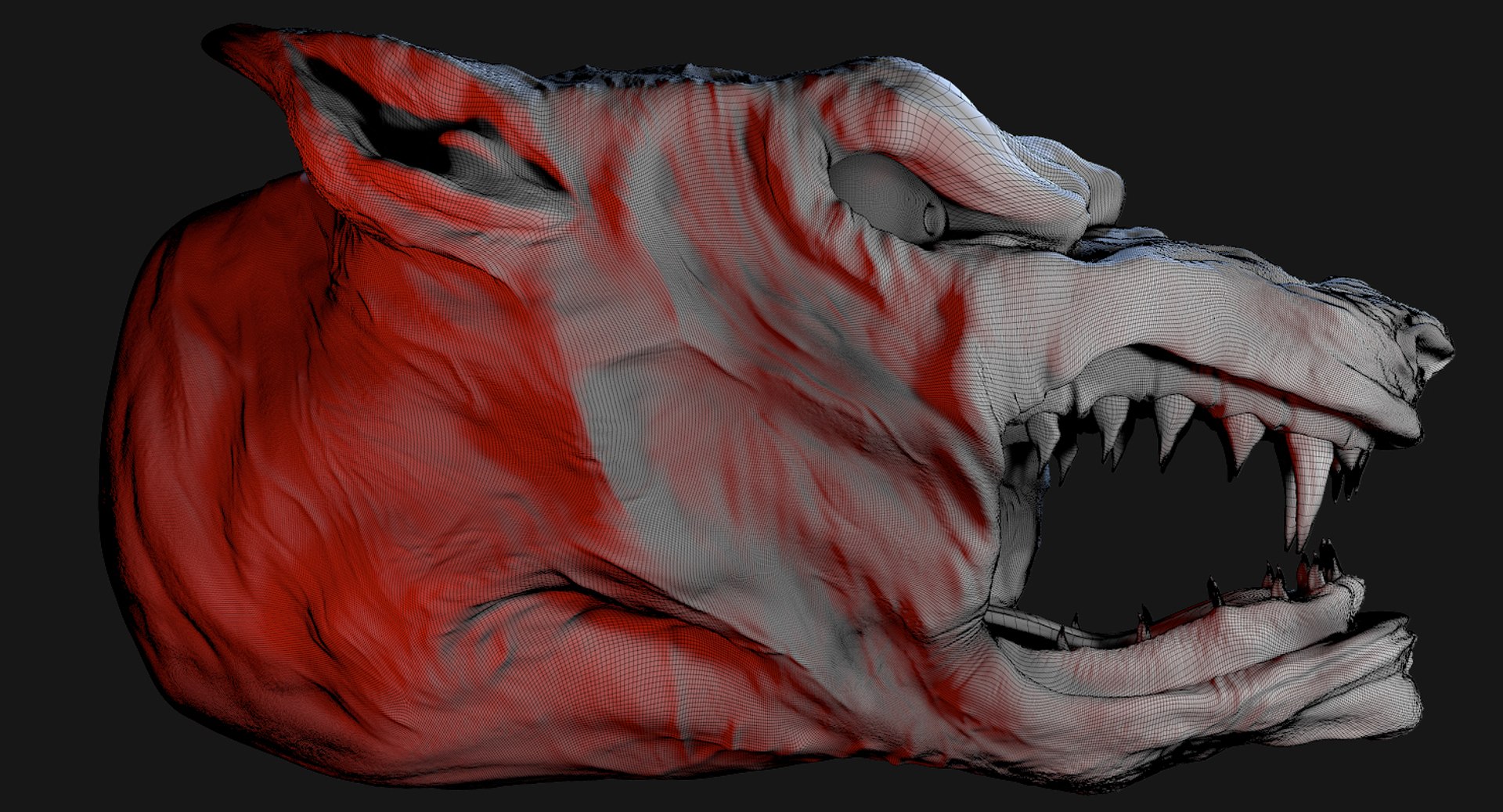 3D Wolf Bust Statue Model - TurboSquid 1179009