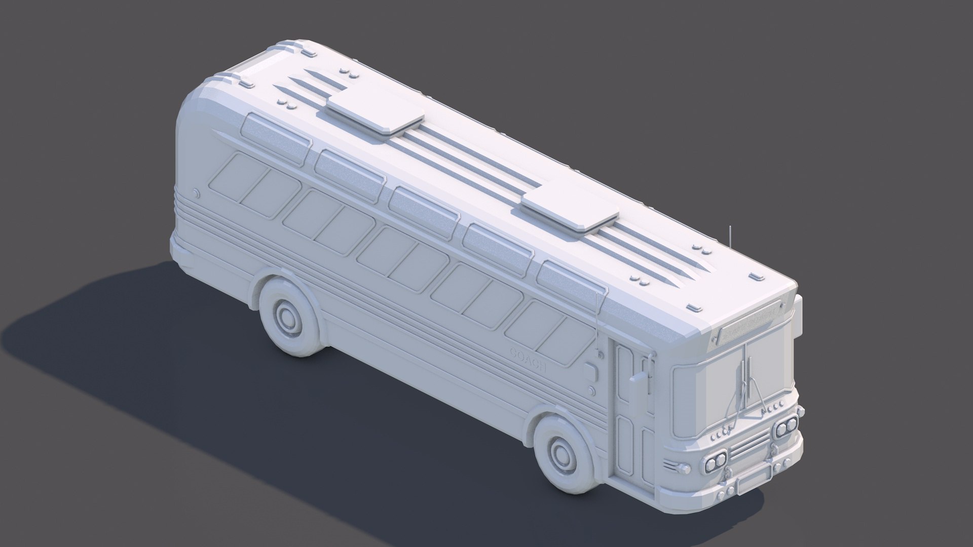3D Retro Bus Model - TurboSquid 2144161