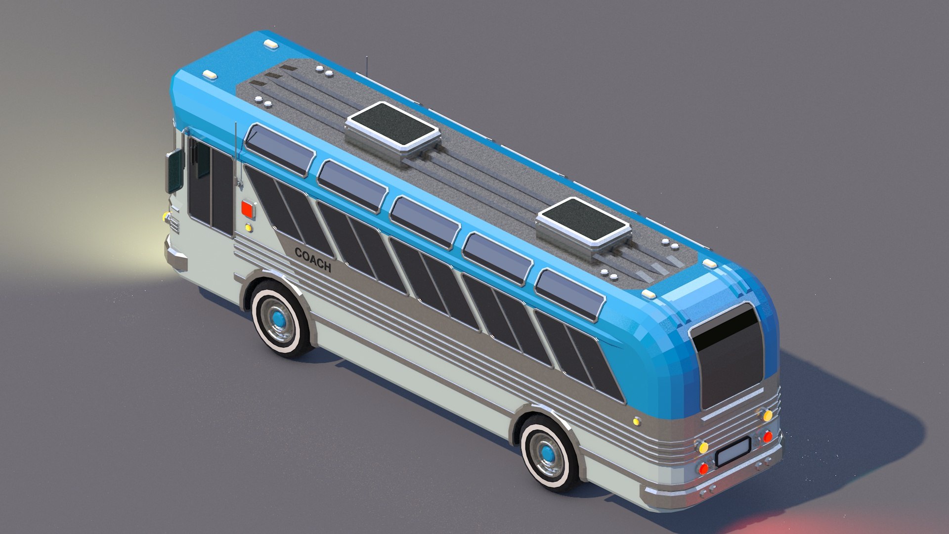 3D Retro Bus Model - TurboSquid 2144161