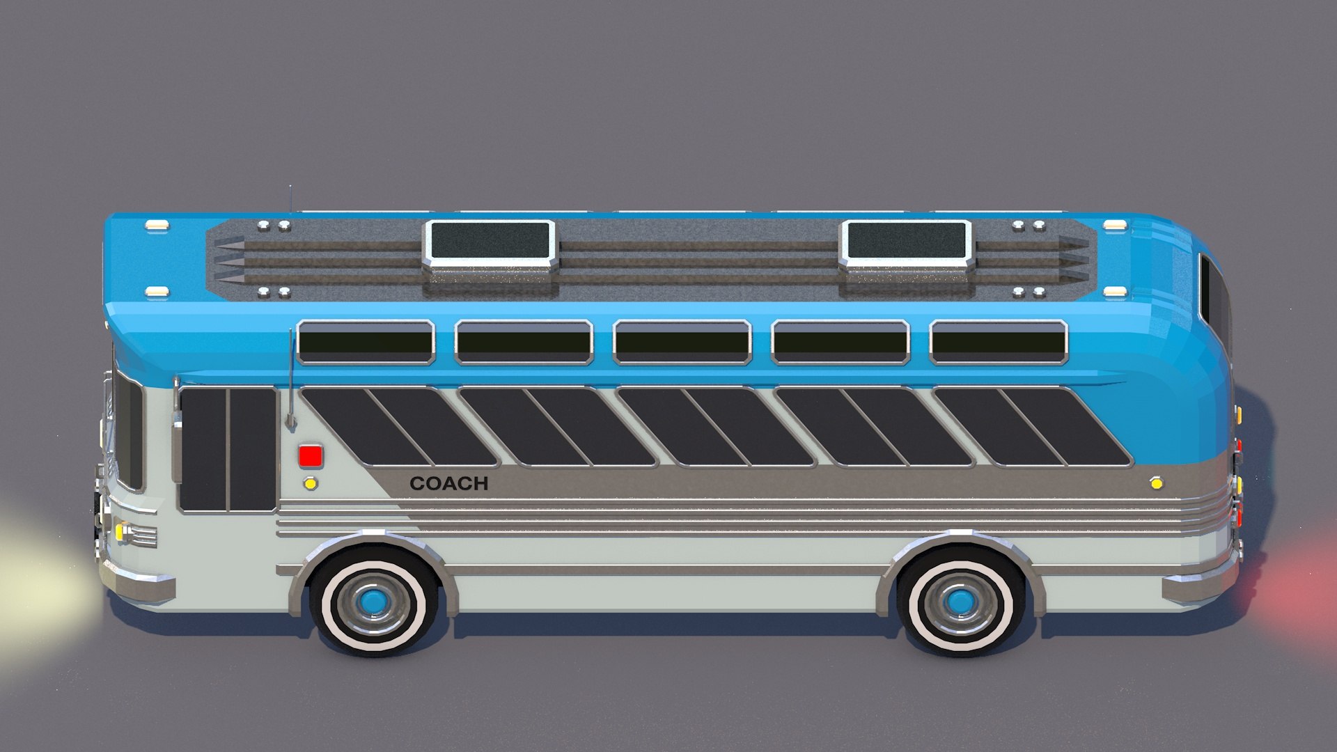 3D Retro Bus Model - TurboSquid 2144161