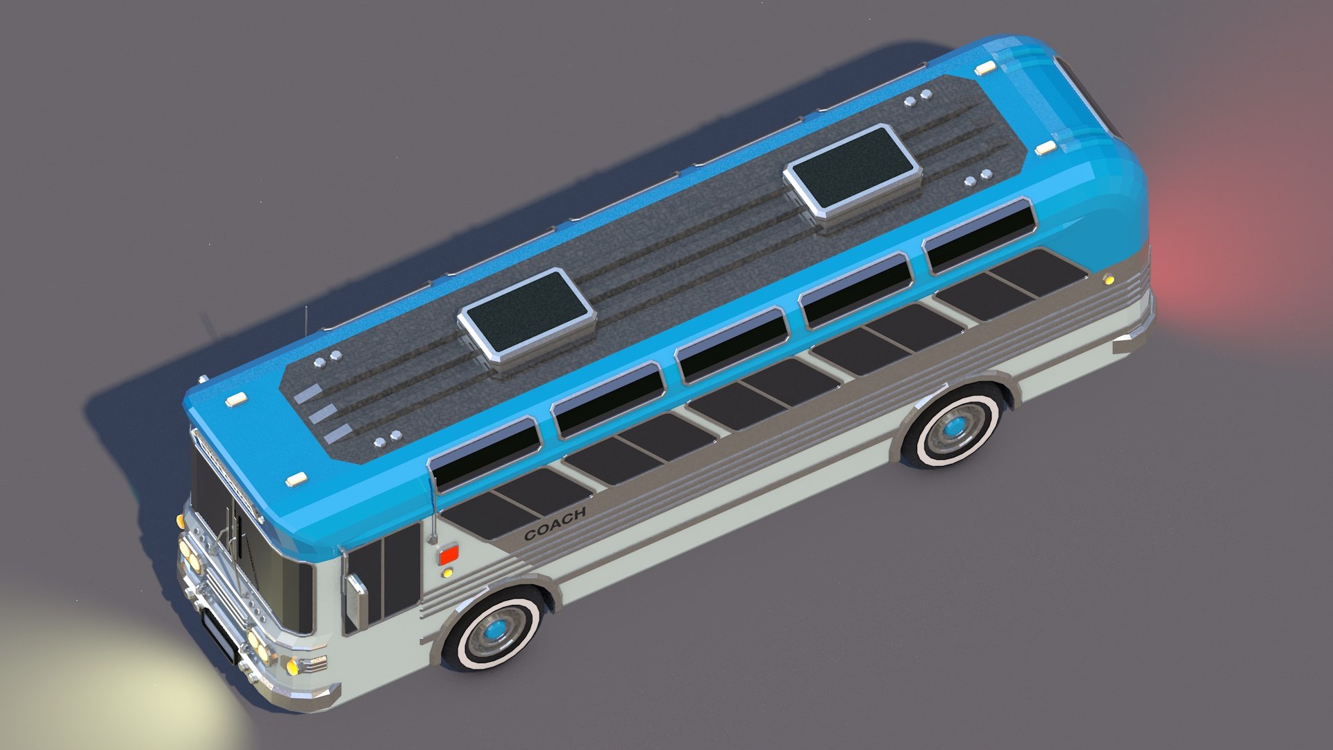 3D Retro Bus Model - TurboSquid 2144161