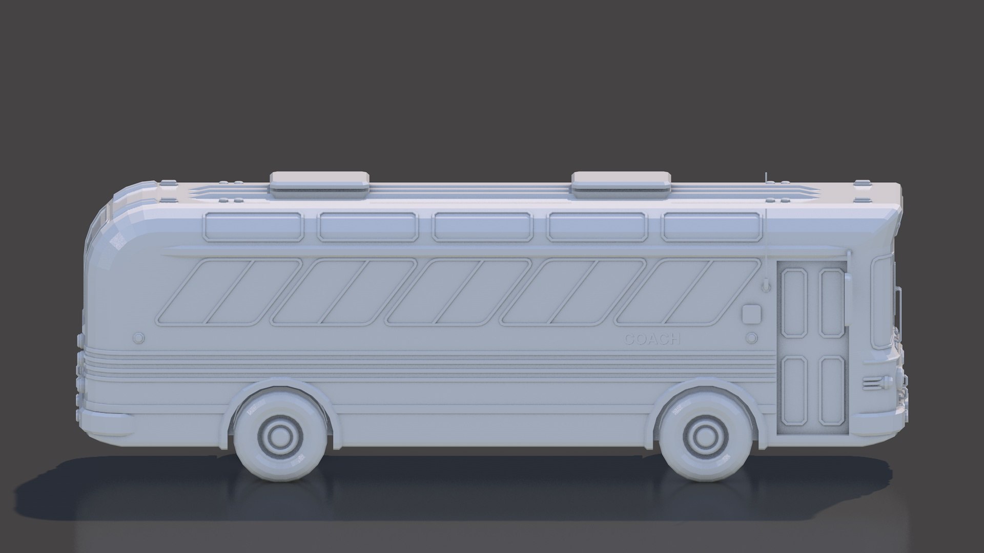 3D Retro Bus Model - TurboSquid 2144161