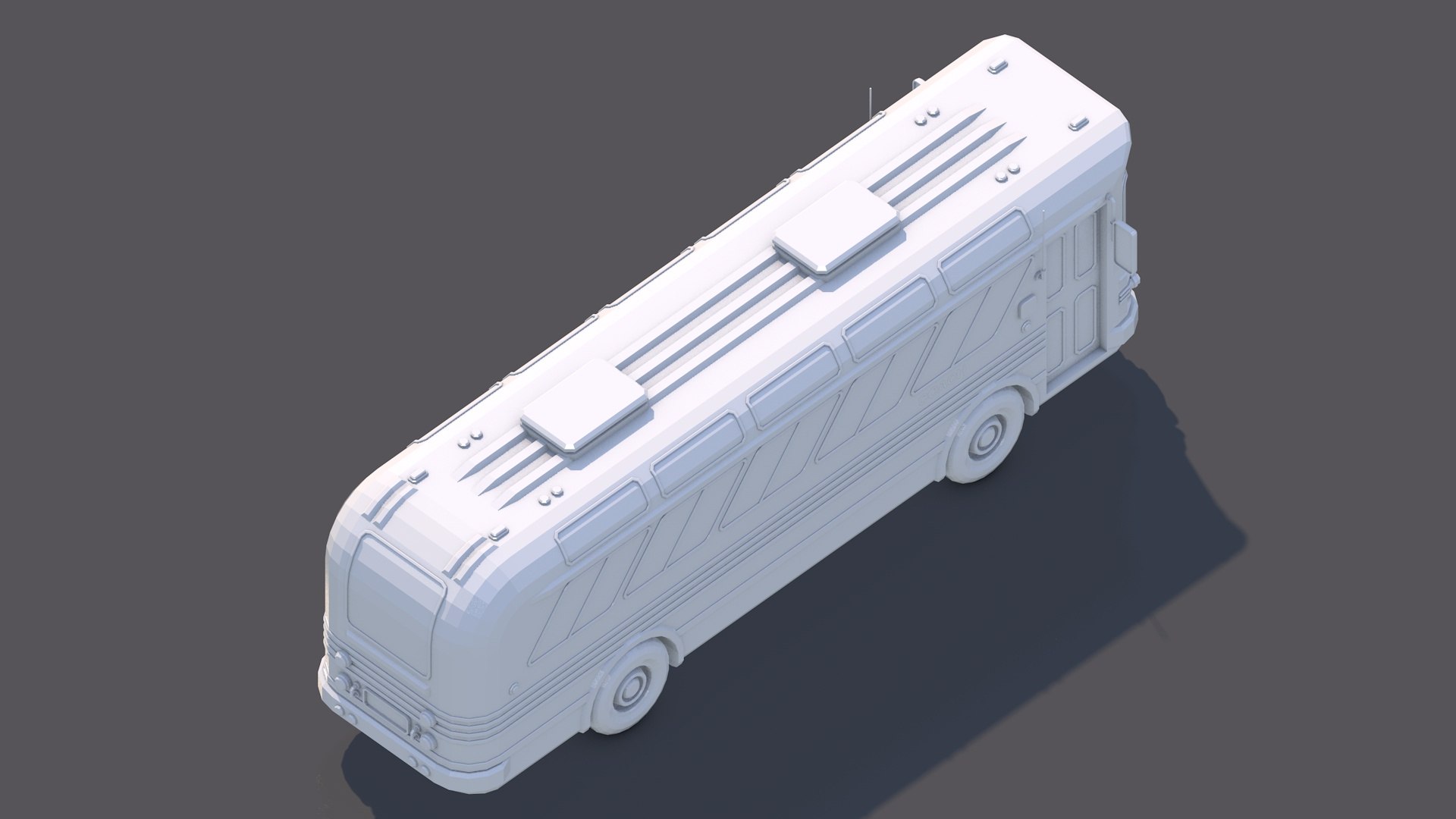 3D Retro Bus Model - TurboSquid 2144161