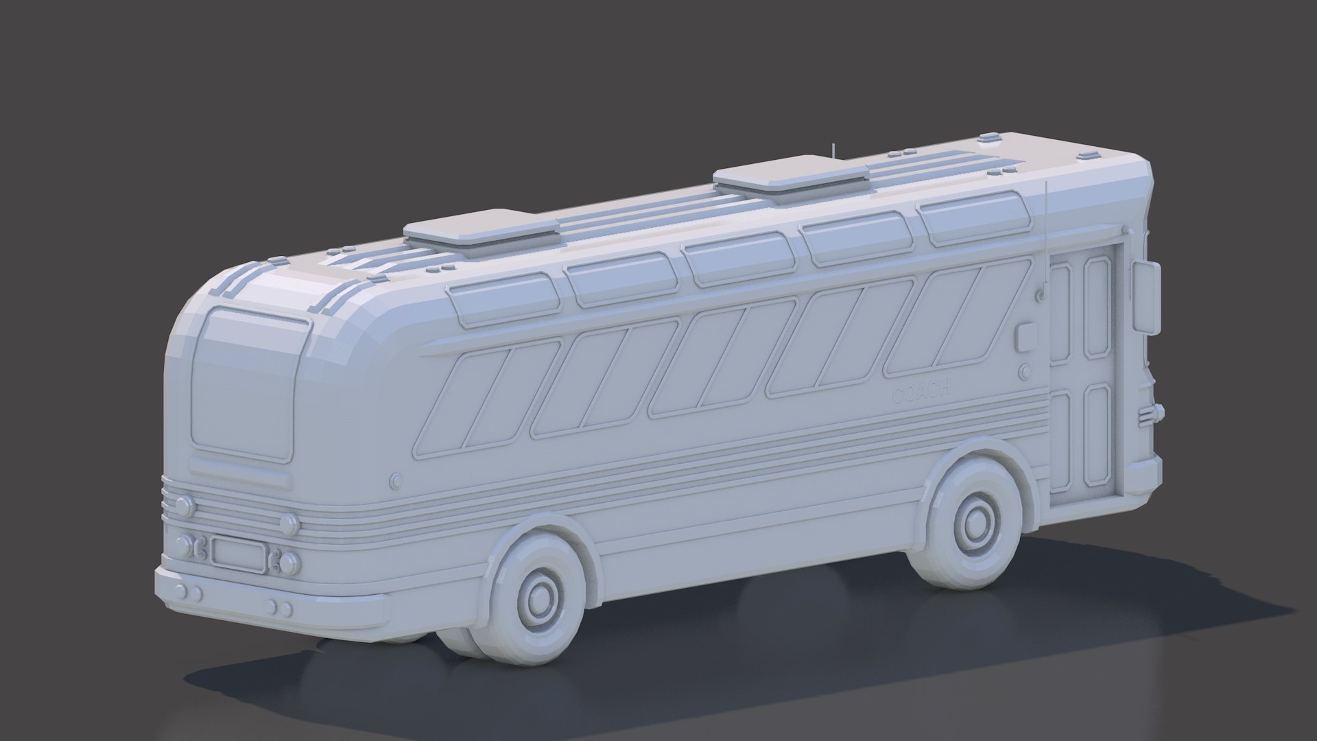 3D Retro Bus Model - TurboSquid 2144161