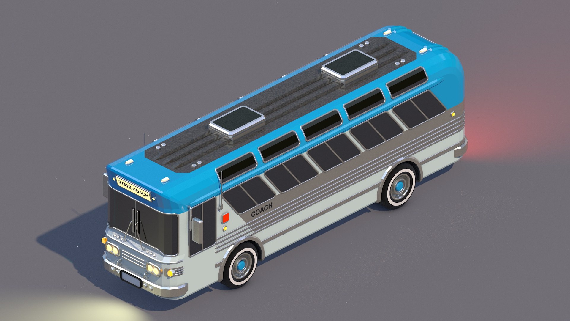3D Retro Bus Model - TurboSquid 2144161