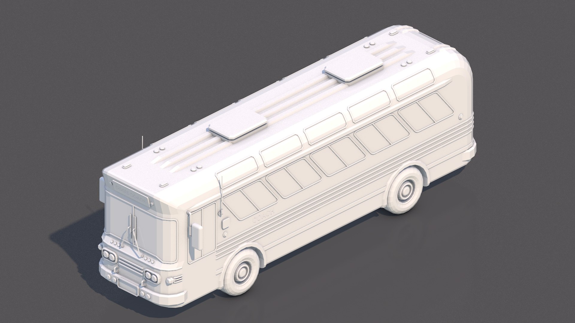 3D Retro Bus Model - TurboSquid 2144161