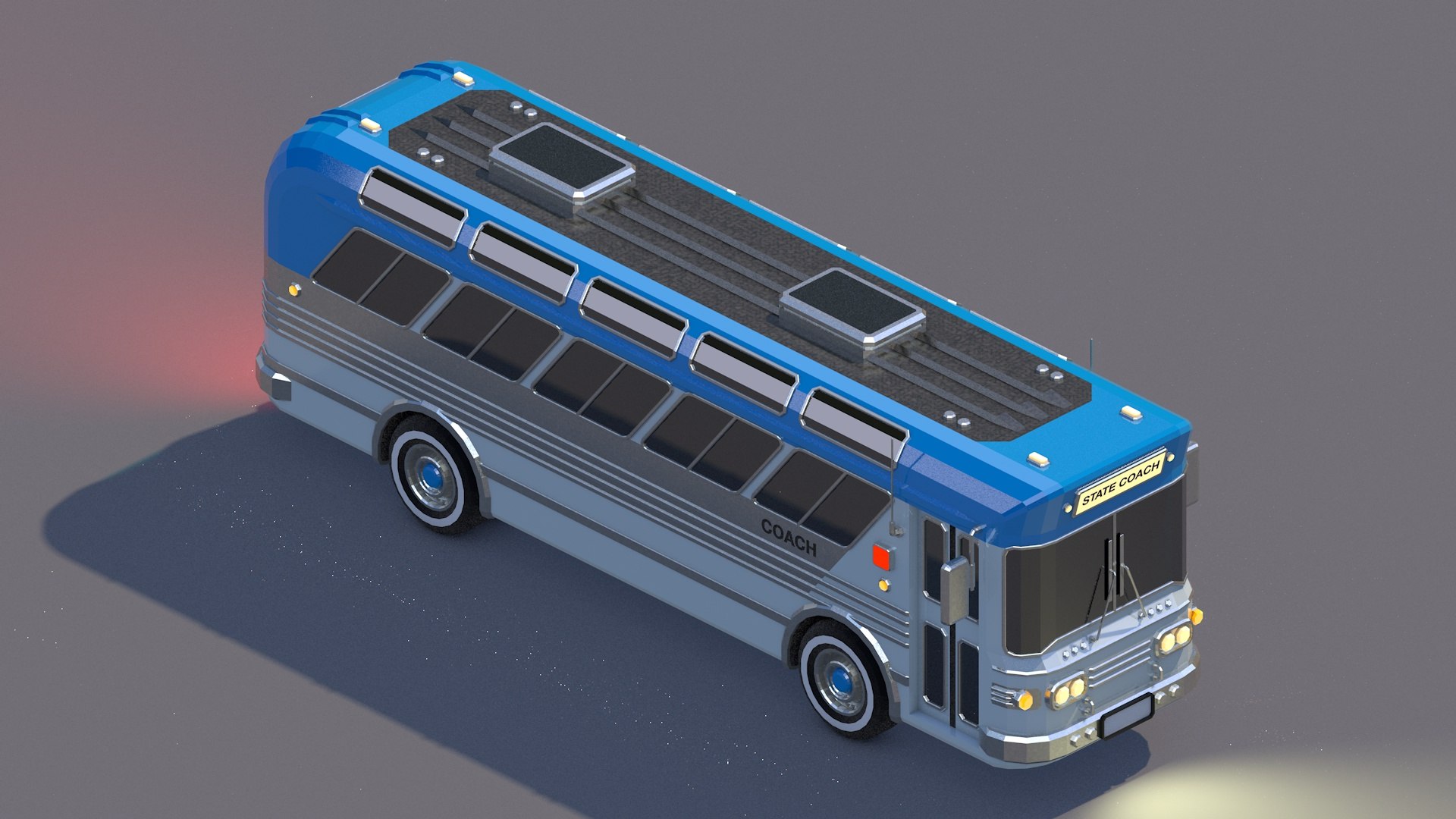 3D Retro Bus Model - TurboSquid 2144161