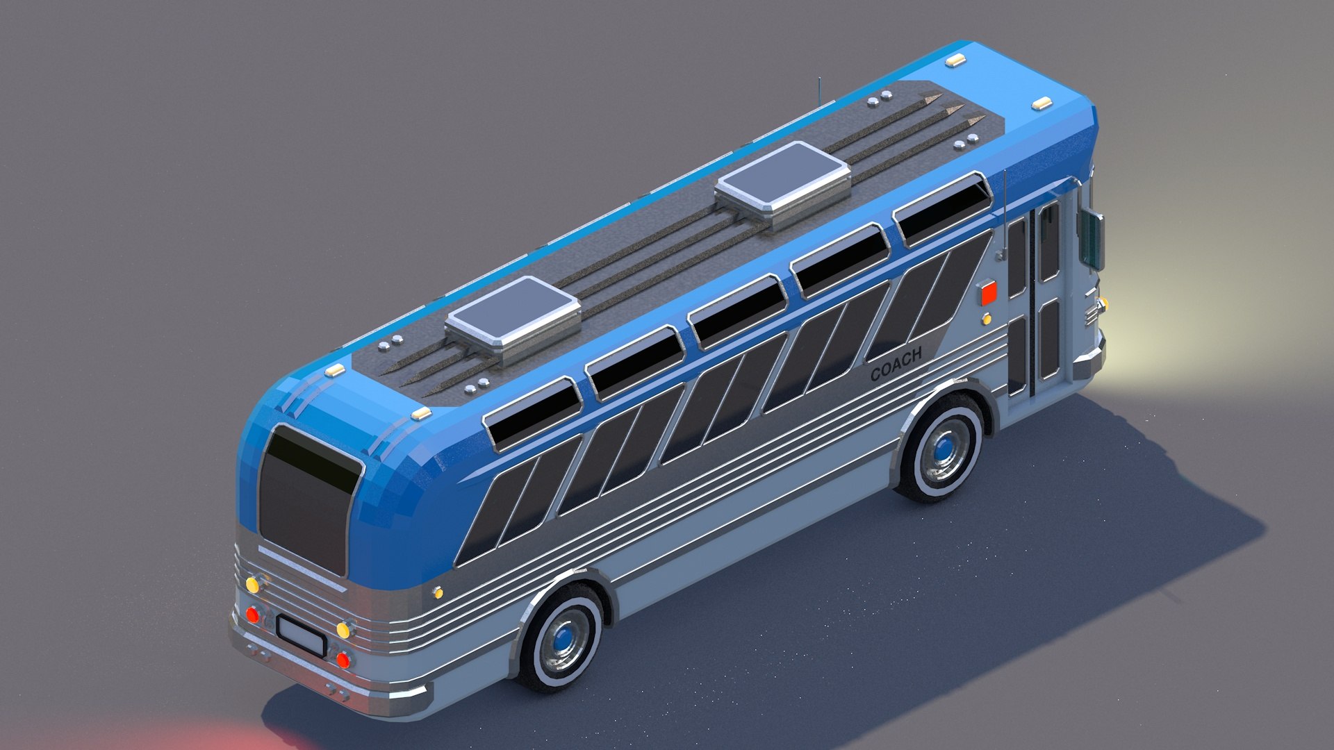 3D Retro Bus Model - TurboSquid 2144161