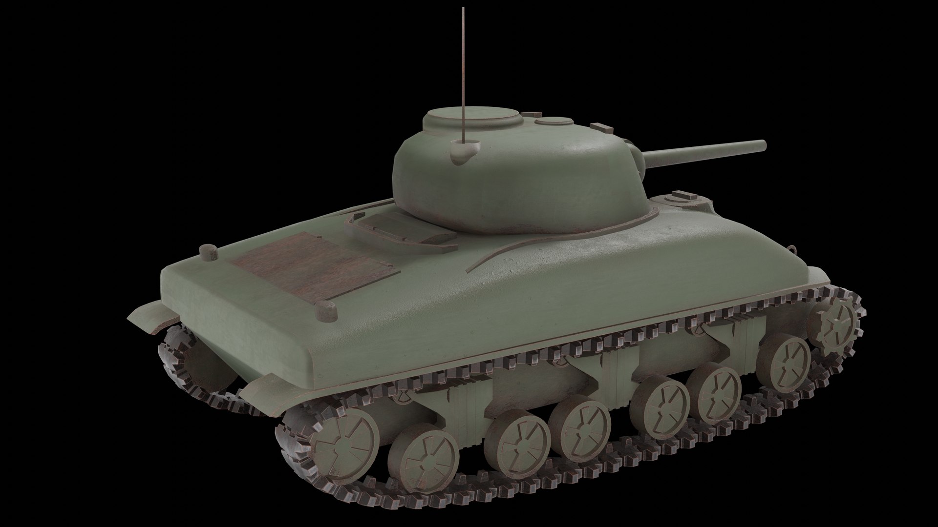3D M4 Sherman Tank model - TurboSquid 1994365